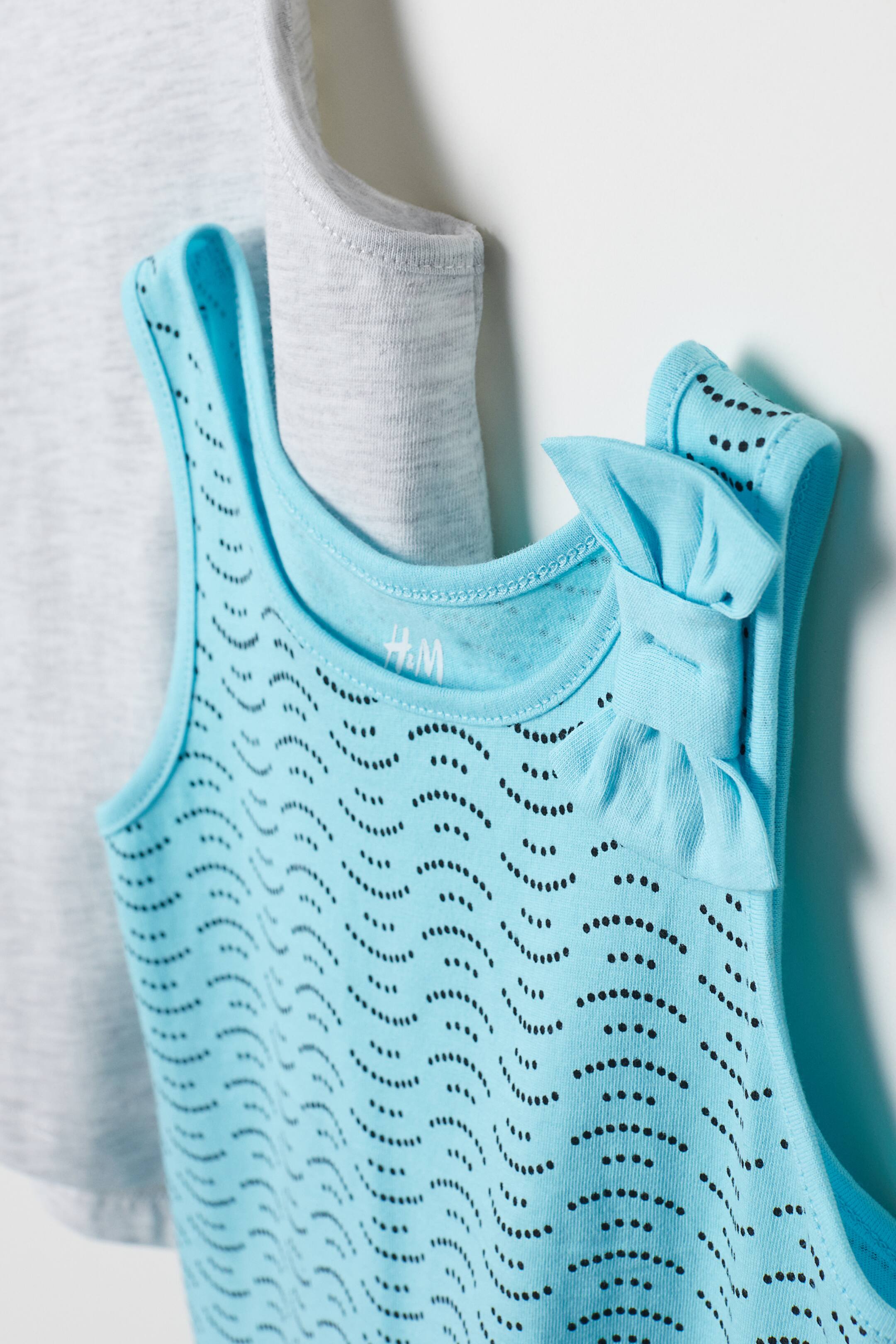 2-pack vest tops - Light turquoise - Kids | H&M