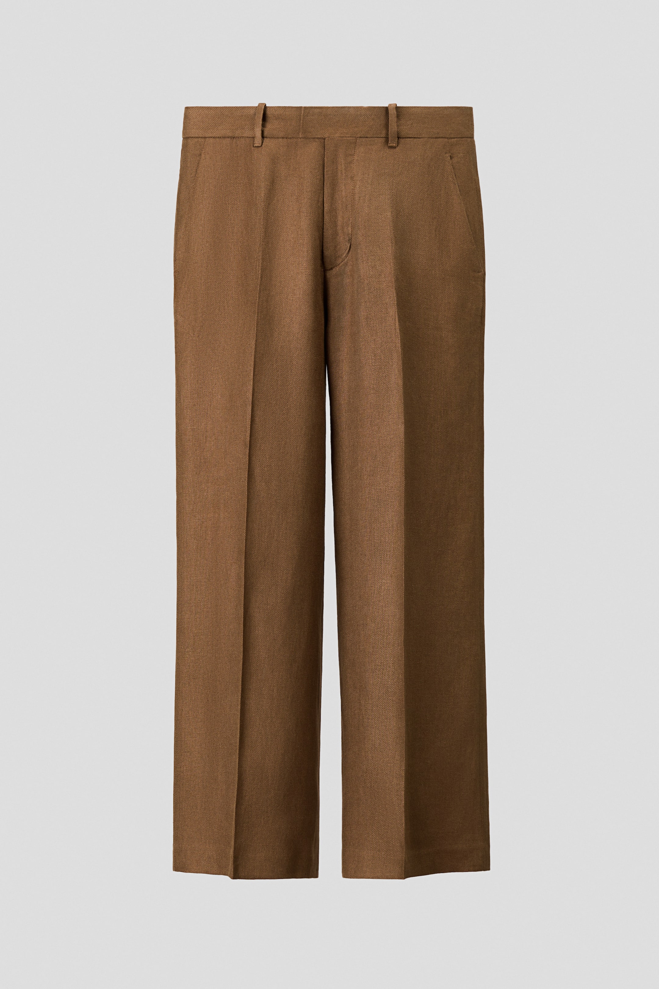 Men’s Brown Loose-Fit Linen Pants | H&M US