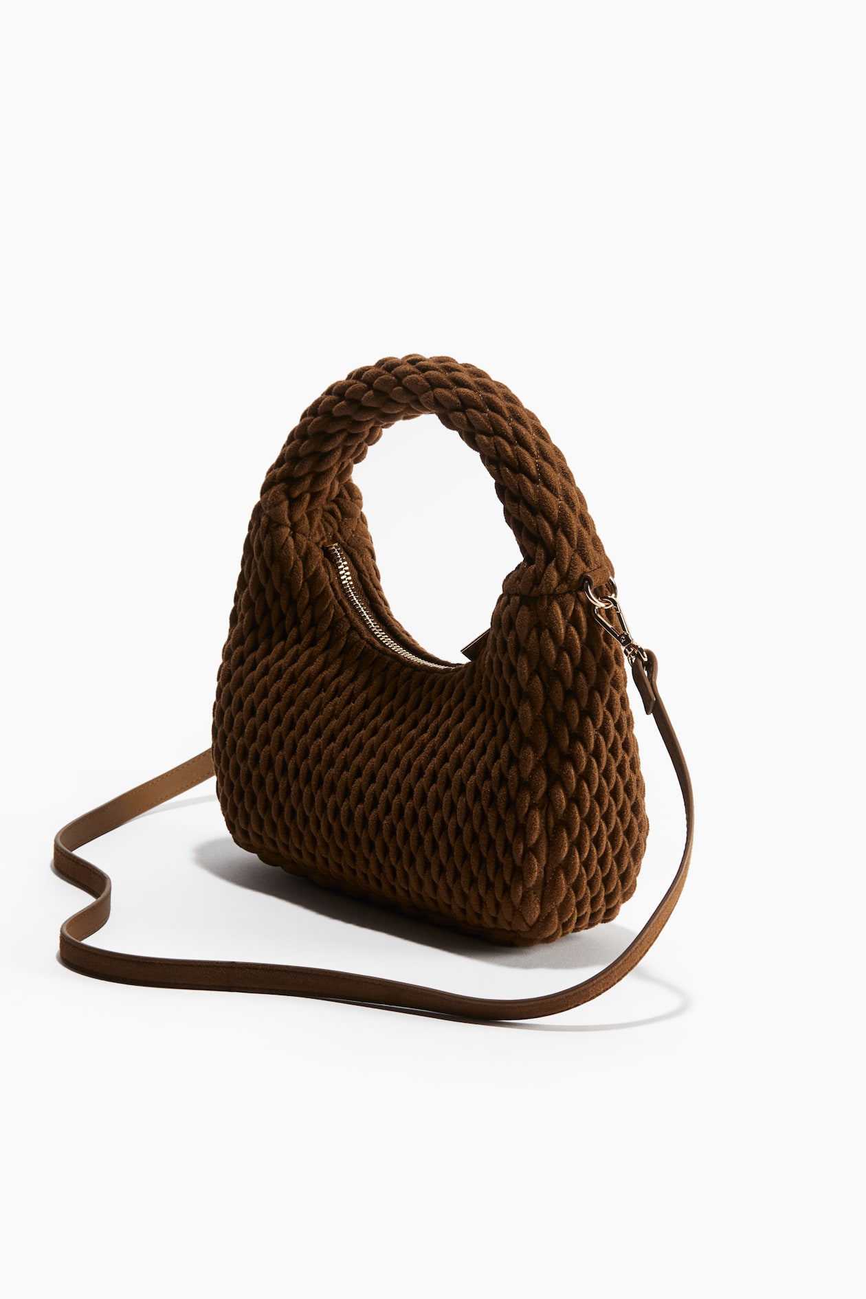 Women's Brown Quilted Crossbody Bag | H&M CA
