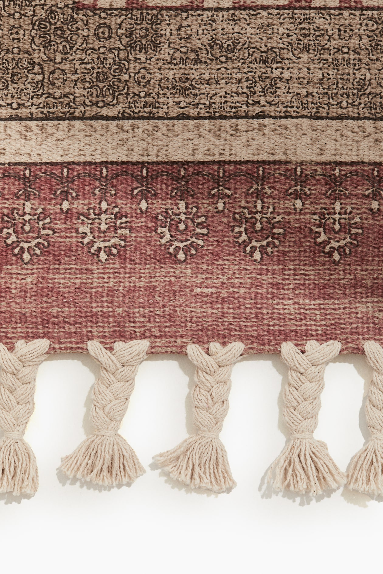 Light brick red/patterned Patterned Runner Rug at H&M Home | H&M CA