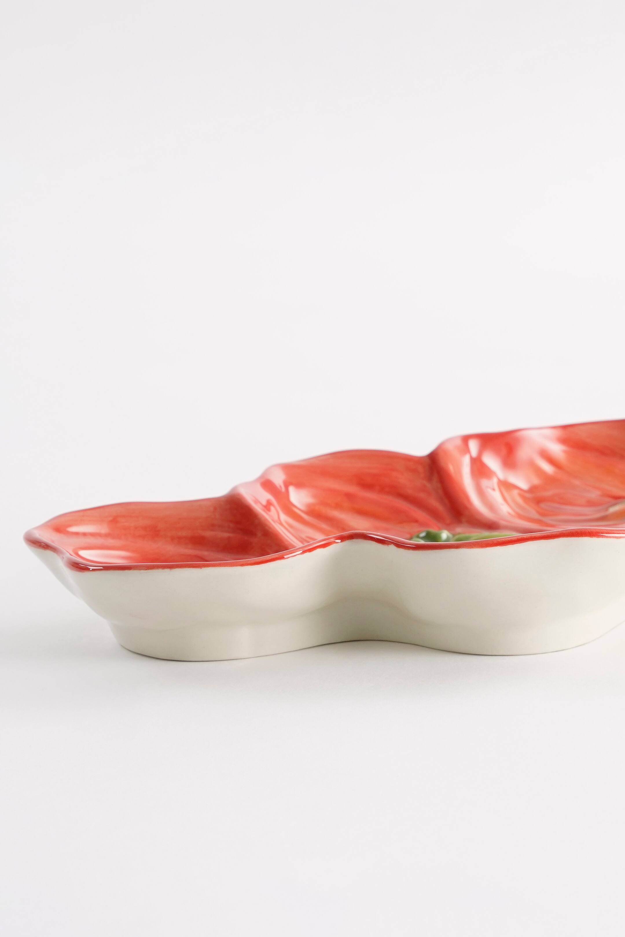 Stoneware plate - Punainen - Home All | H&M FI