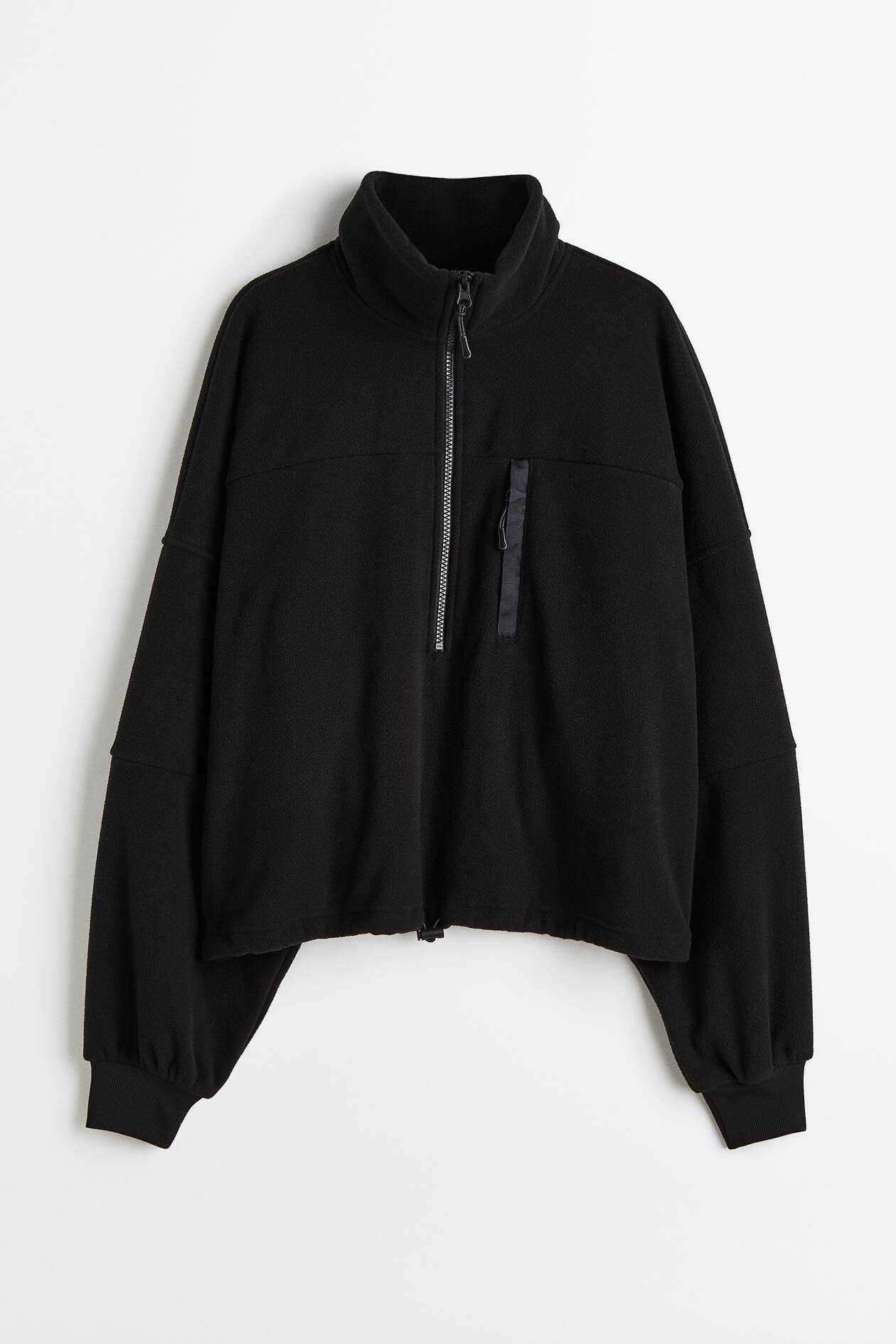 Fleece Sports Top - Black - Ladies | H&M CA