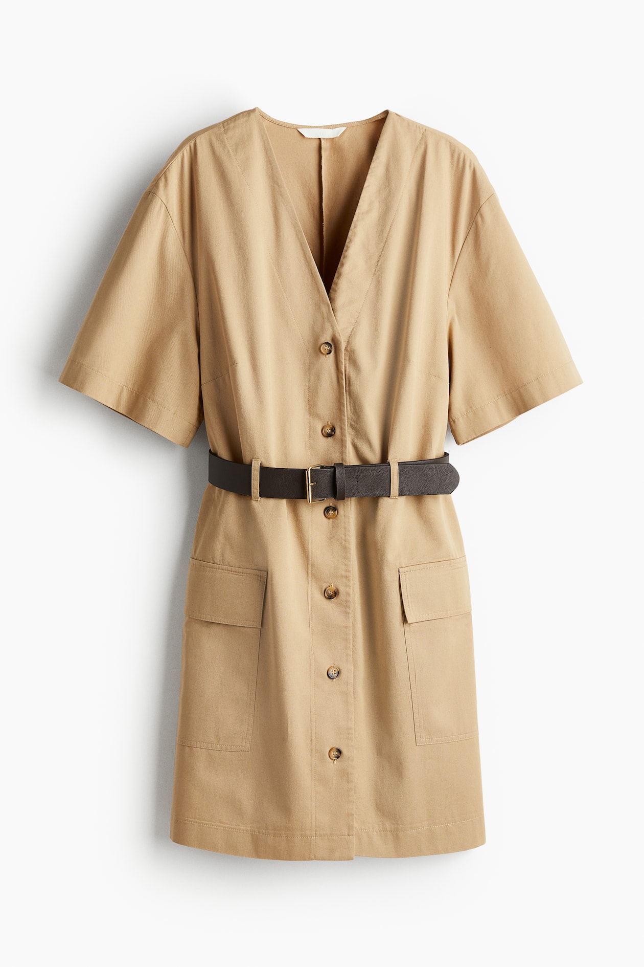 Women's Beige Belted Utility Dress | H&M US