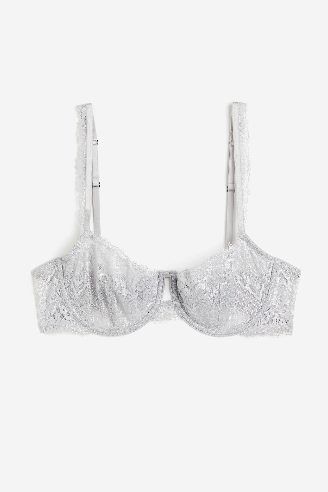 Kanten balconette-bh zonder padding - Grijs - DAMES | H&M NL