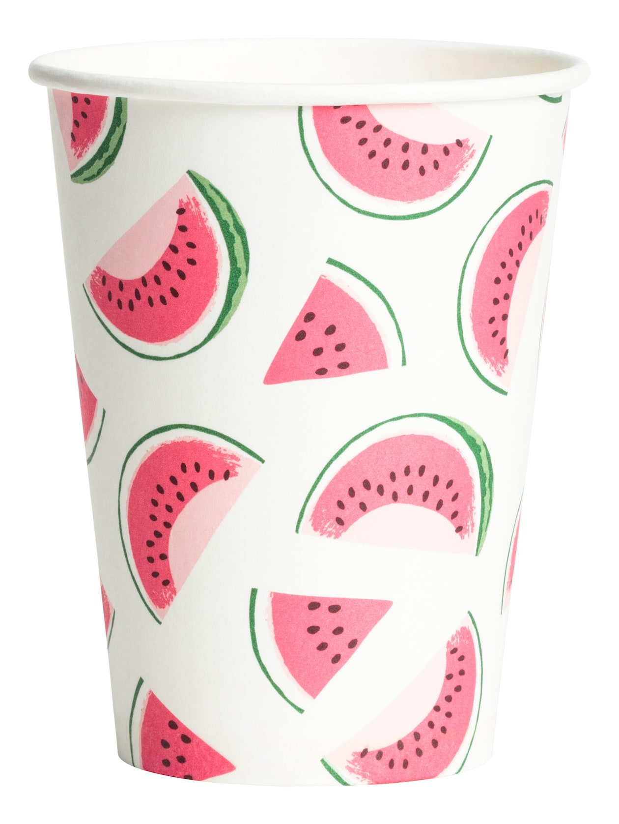 10-pack paper cups - White/Watermelons - Home All | H&M GB