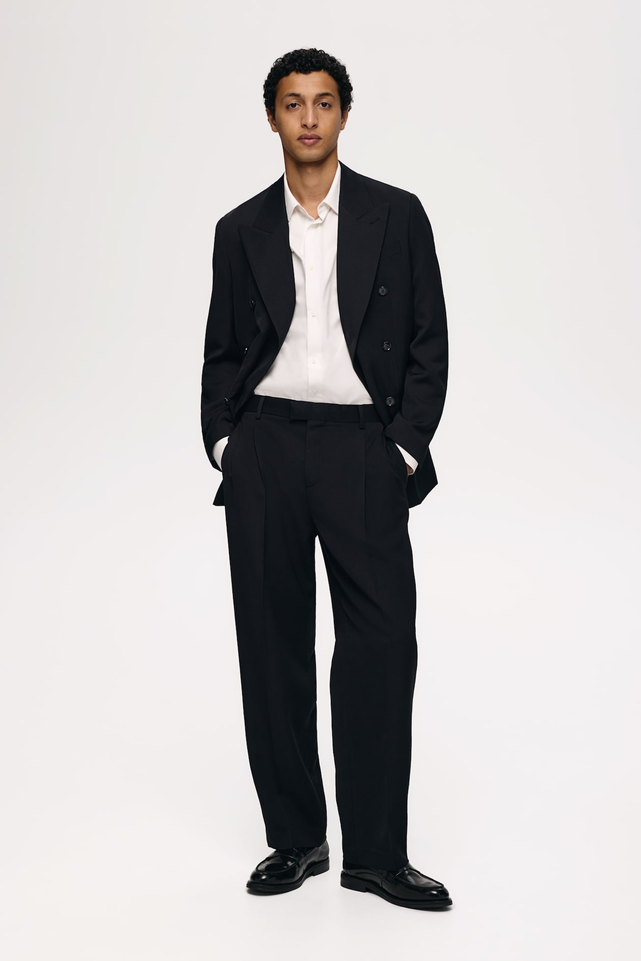 Men’s Black Relaxed Fit Suit Pants | H&M AU