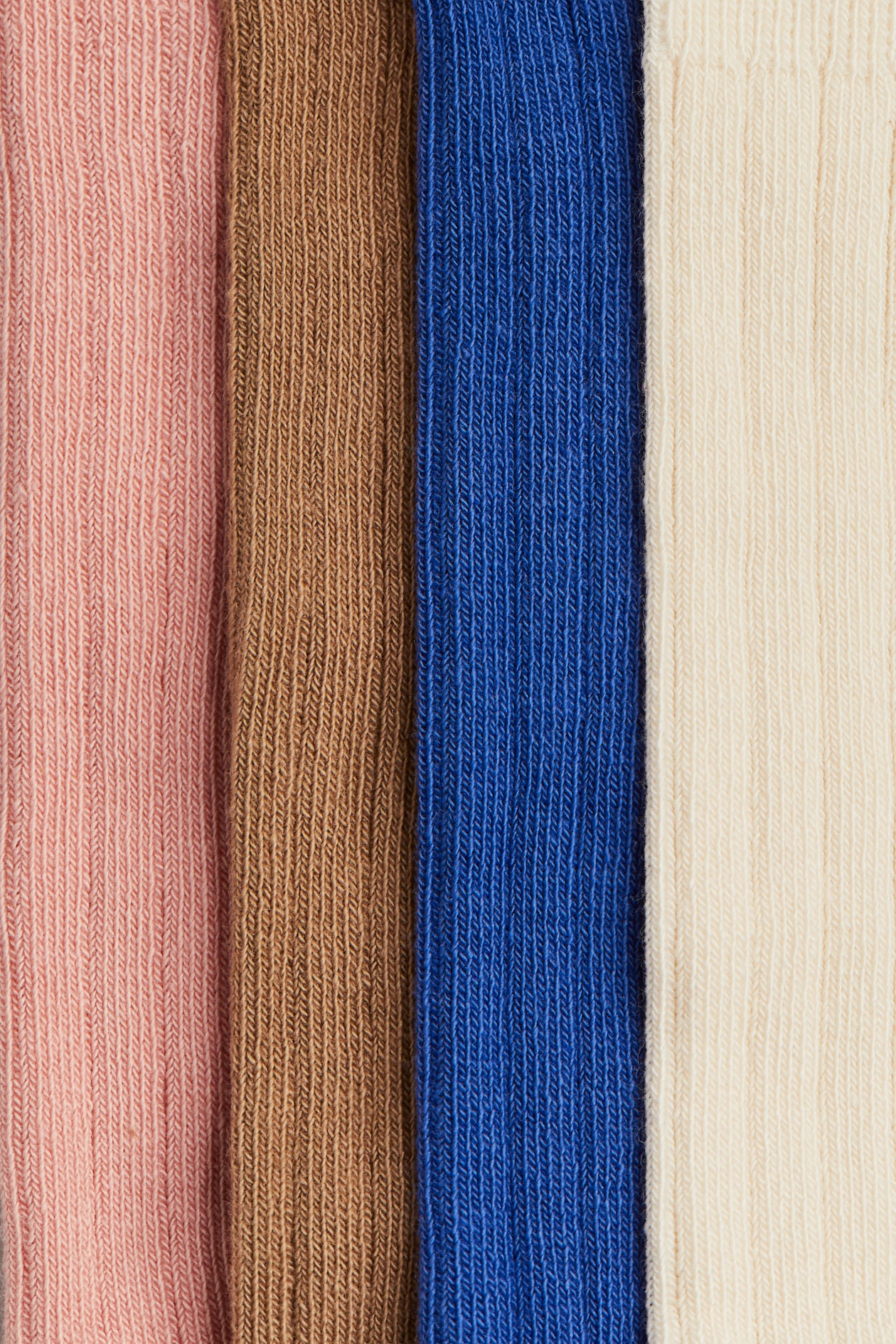 4-pack Rib-Knit Knee Socks - Bright blue/pink - Kids | H&M US