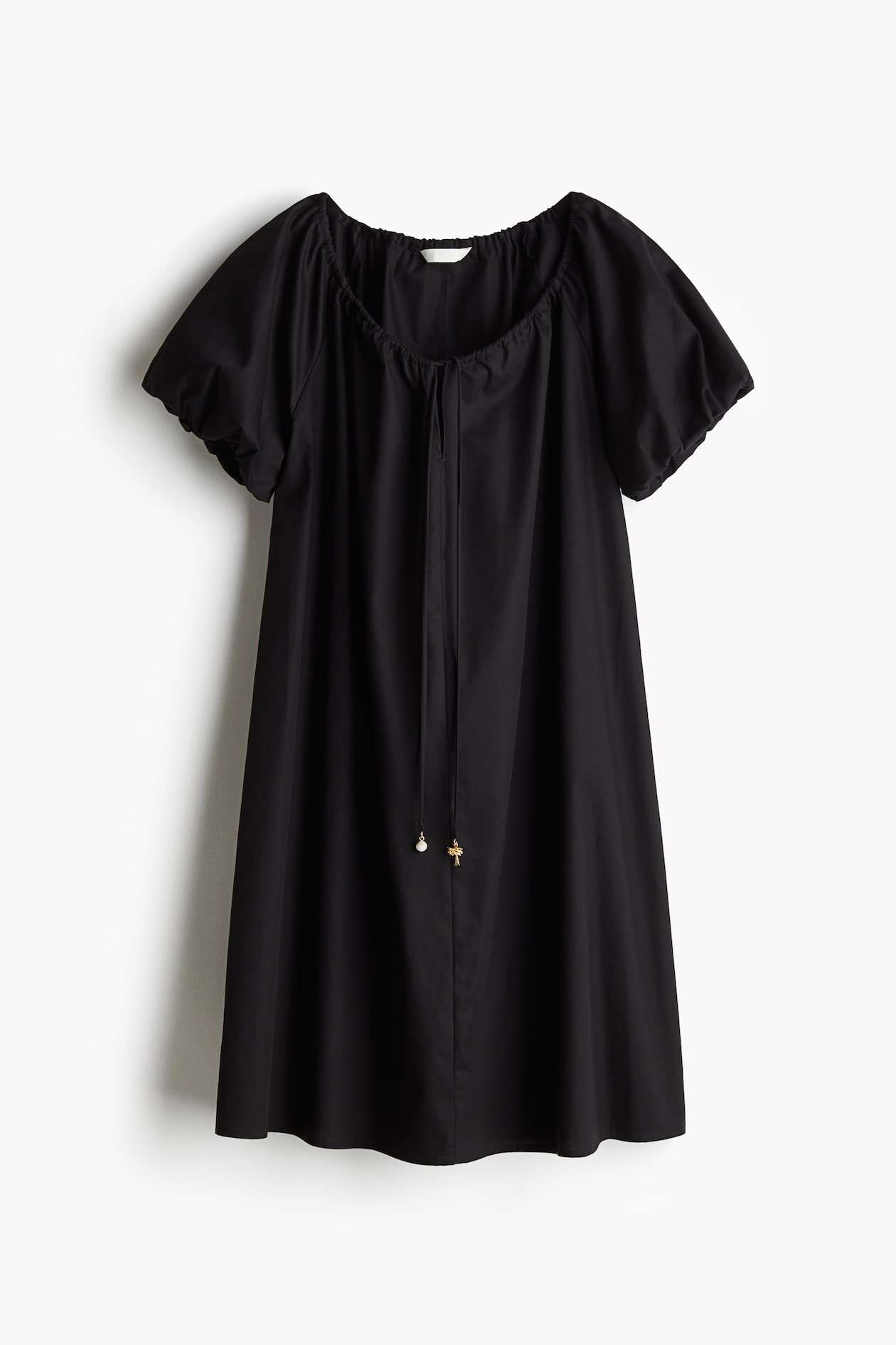 Drawstring-Neck Dress - Black - Ladies | H&M US