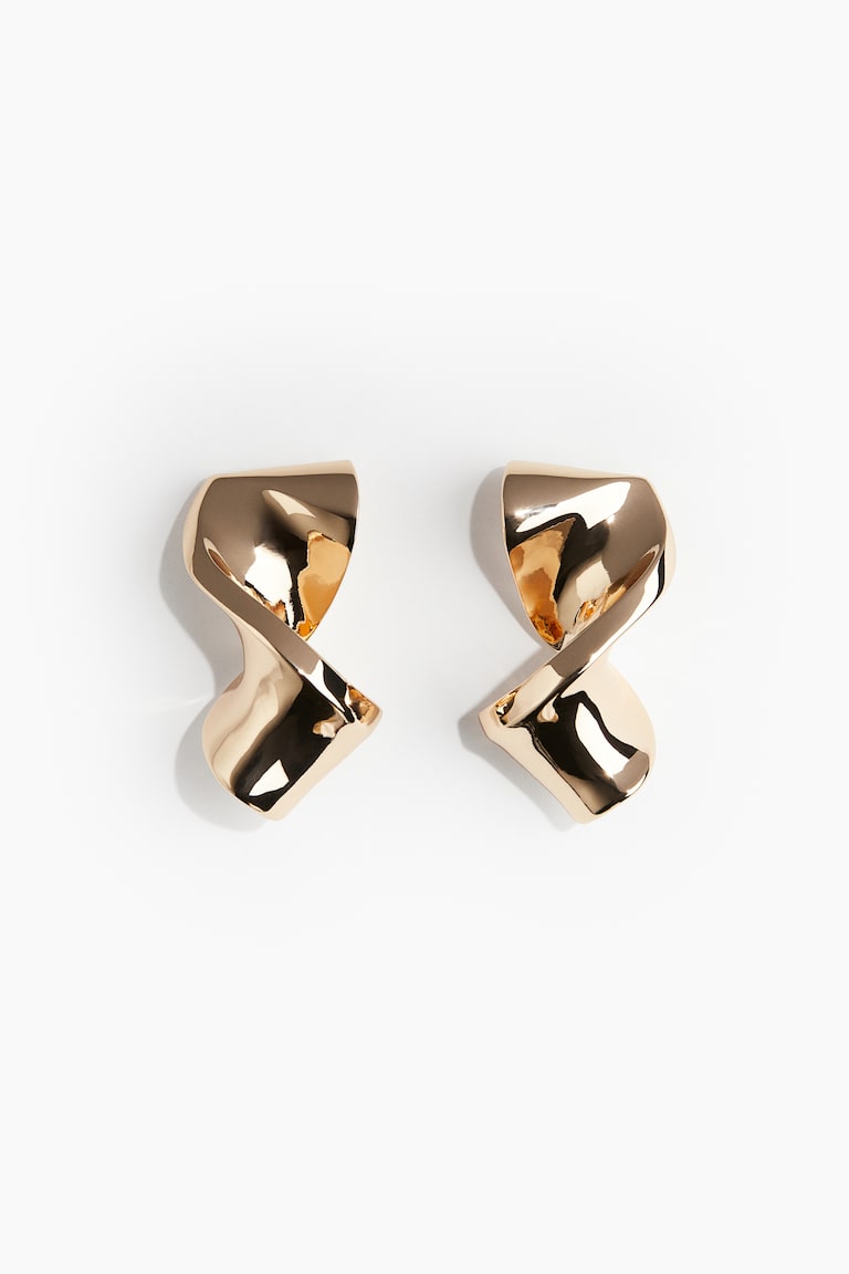 Twisted Statement Earrings - Gold-colored - Ladies | H&M US