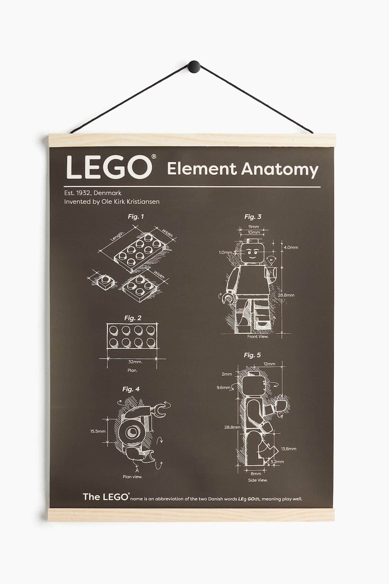 Children's poster hanger and poster - Dark grey/LEGO - Home All | H&M IN