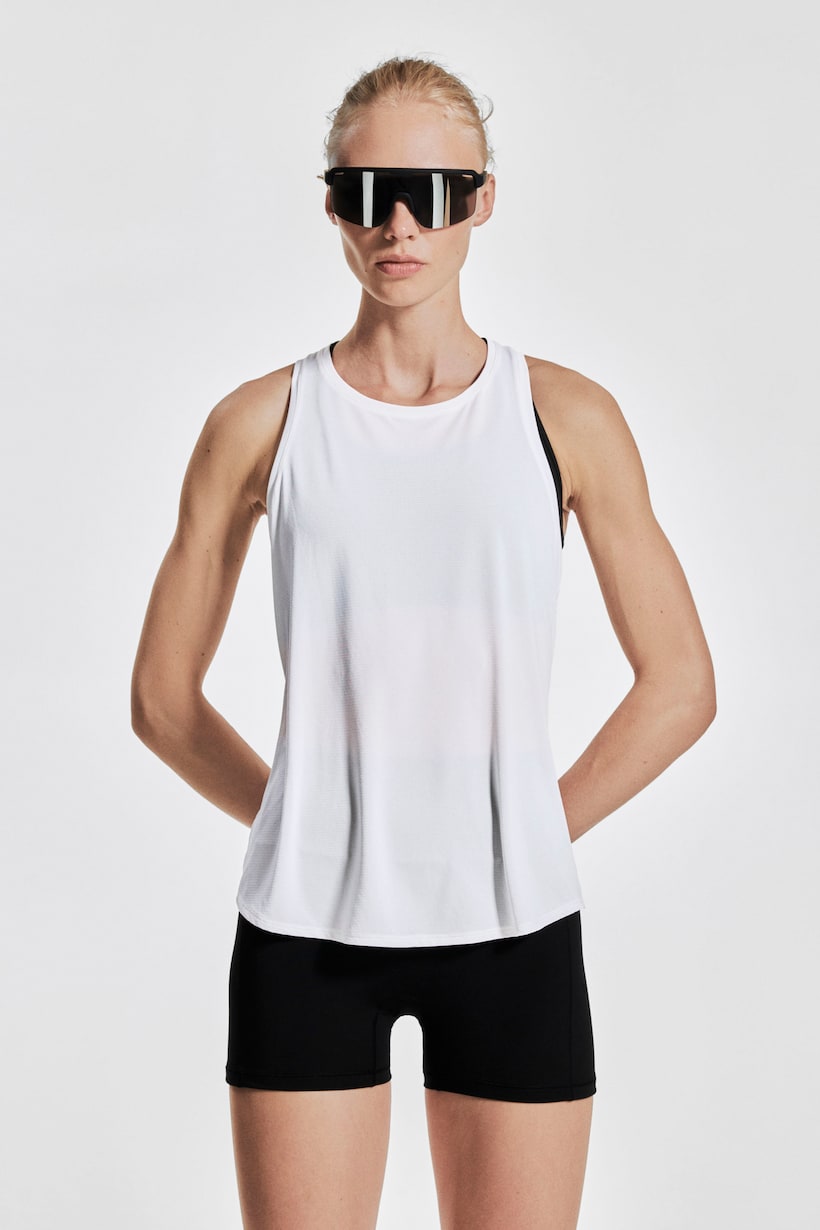 Sports vest top with DryMove™ - Beyaz - KADIN | H&M TR