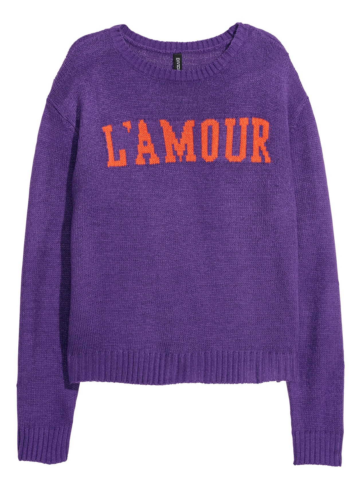 Chandail à motif intarsia - Manches longues - Mauve - FEMME | H&M CA