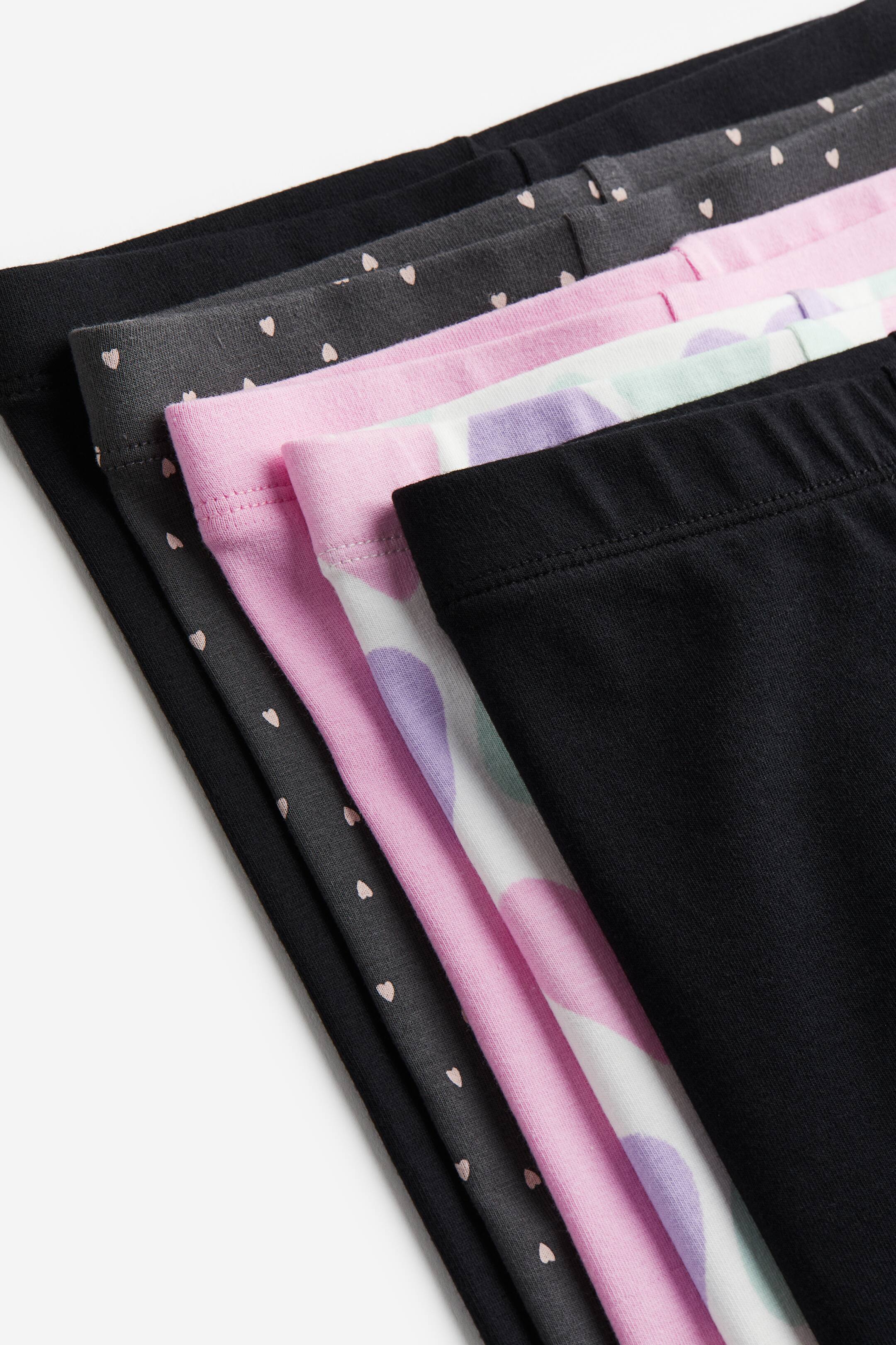 5-pack Cotton Leggings - Pink/hearts - Kids | H&M US