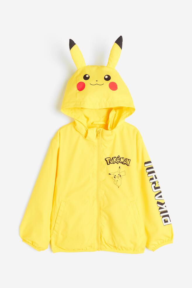 Bright yellow/Pokémon Print Windbreaker for kids | H&M AU
