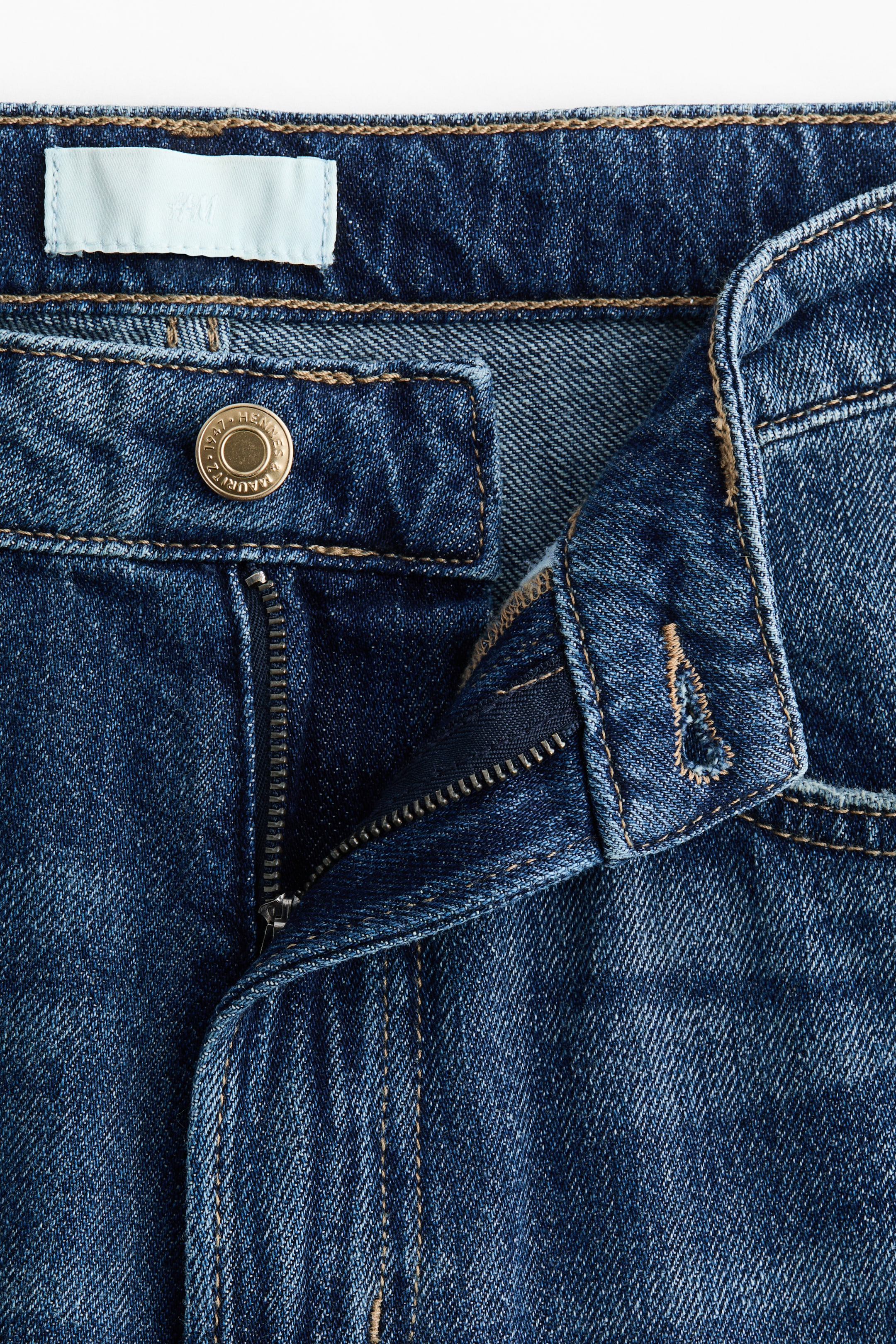 Wide High Jeans - Dark denim blue - Ladies | H&M IN