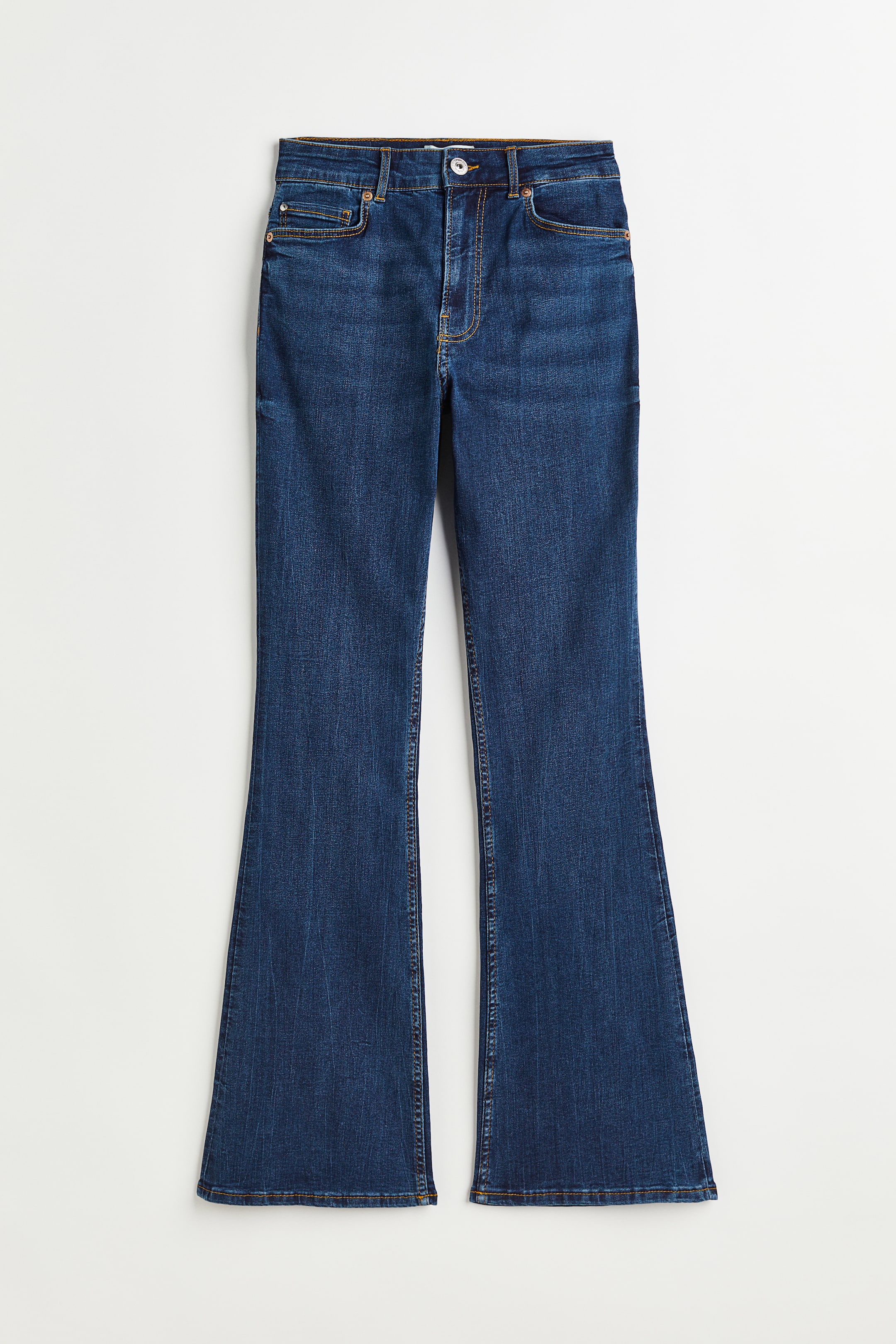 Flared High Jeans - Dark denim blue - Ladies | H&M GB