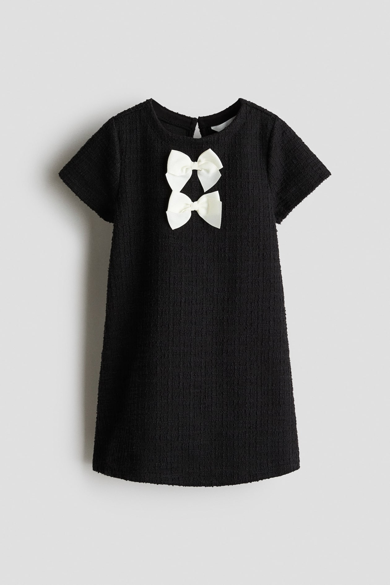 Klänning i bouclé - Svart - BARN | H&M SE