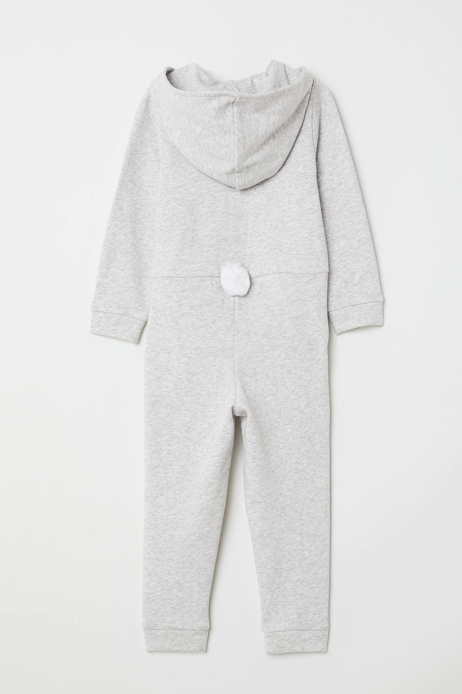 Sweatshirt Jumpsuit - Light gray melange/rabbit - Kids | H&M US