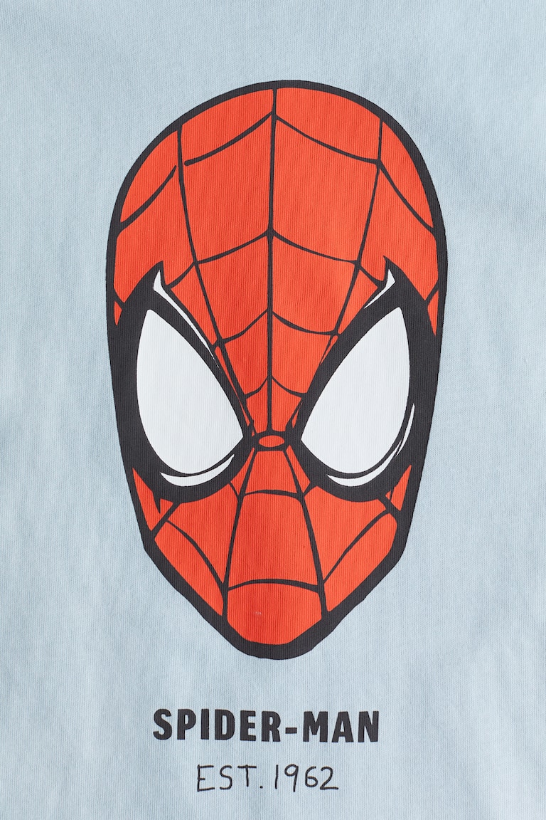 Light blue/Spider-Man Oversized Printed T-Shirt for kids | H&M US