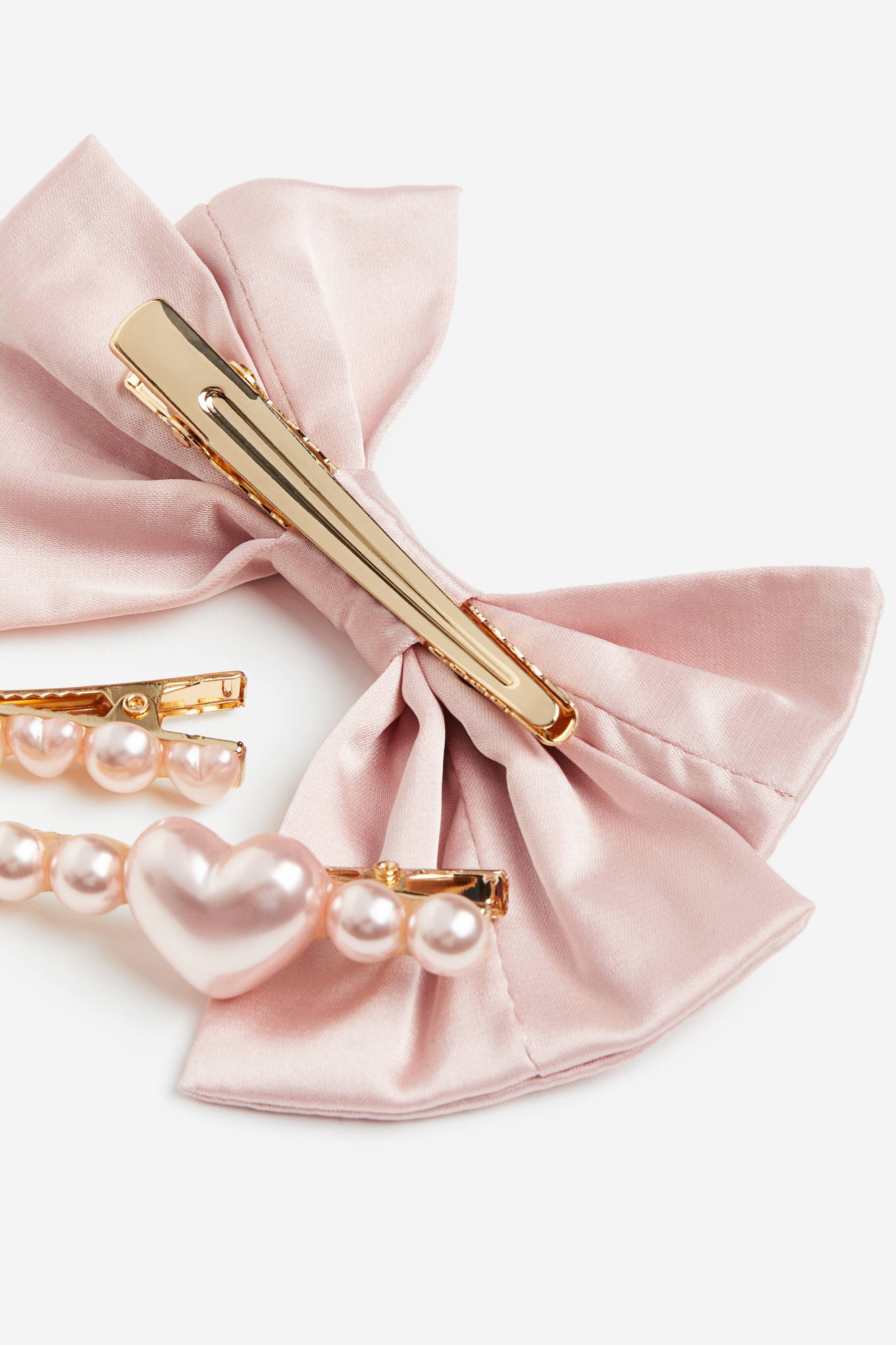 3-pack Hair Clips - Light pink - Kids | H&M US