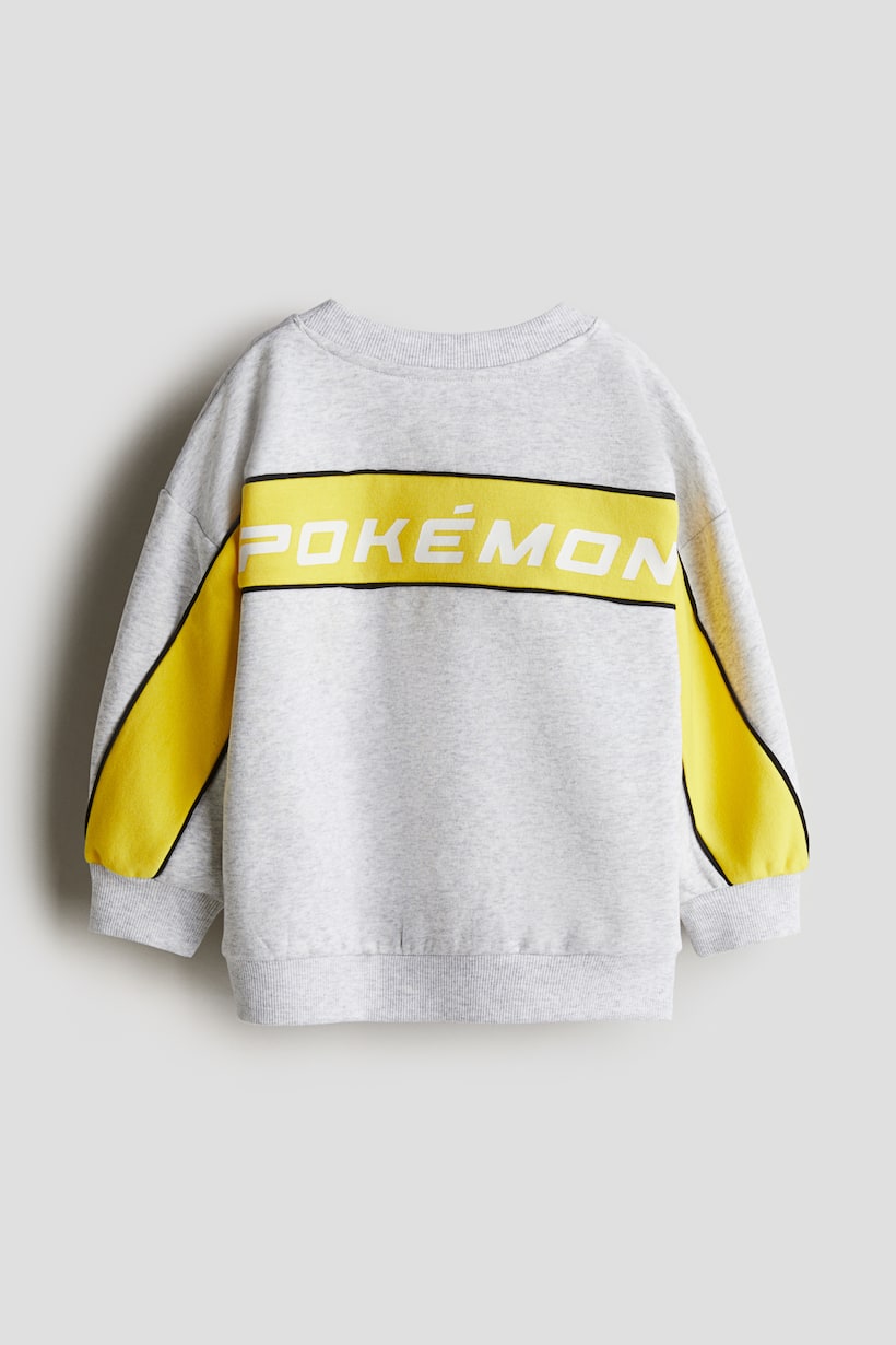 2-piece block-coloured set - Light gray/Pokémon - Kids | H&M US