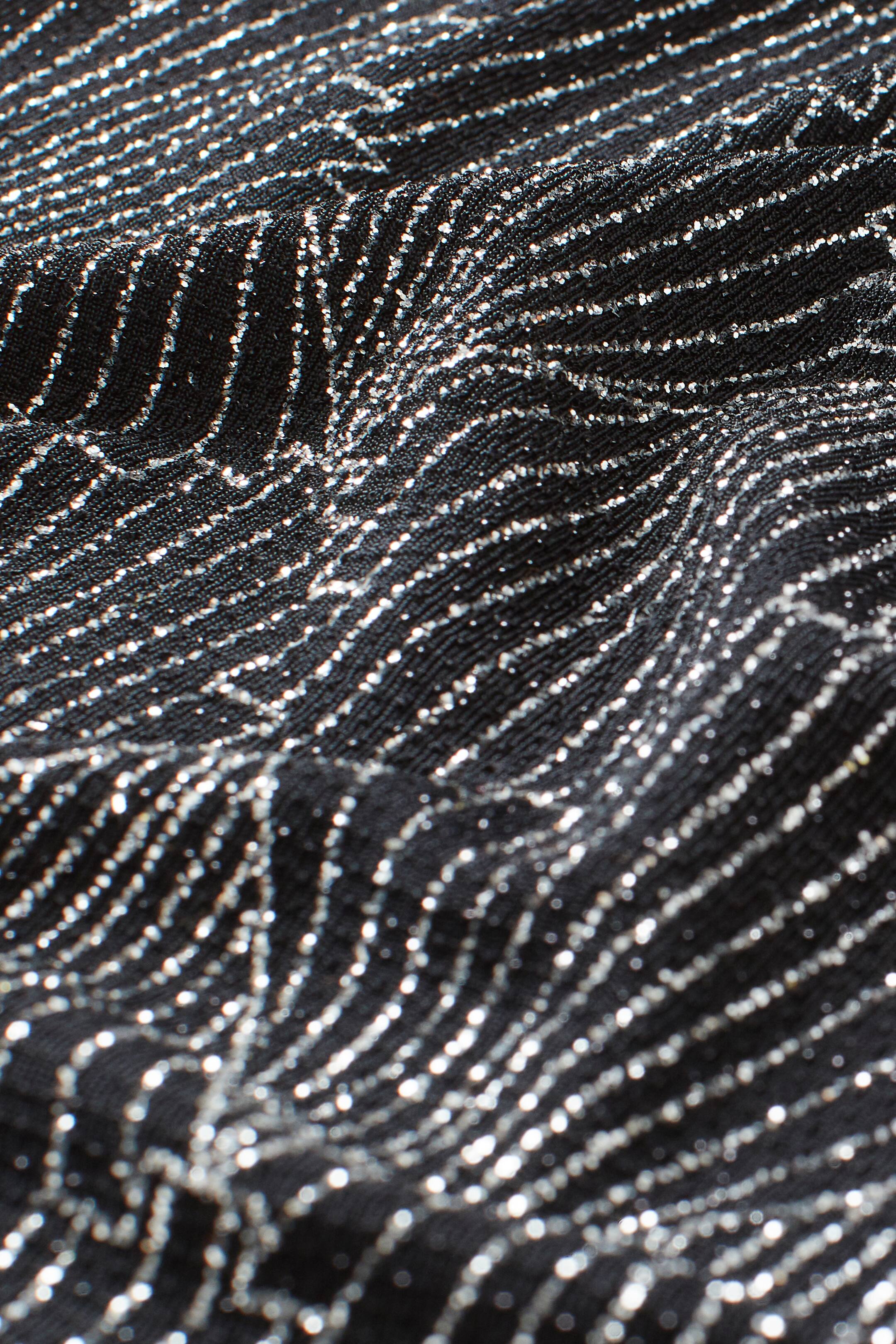 Glitzernder Body - Schwarz/Gemustert - Ladies | H&M DE