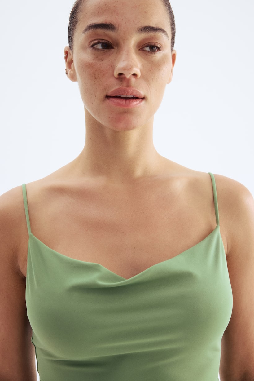 Interlock Strappy Dress - Green - Ladies | H&M US