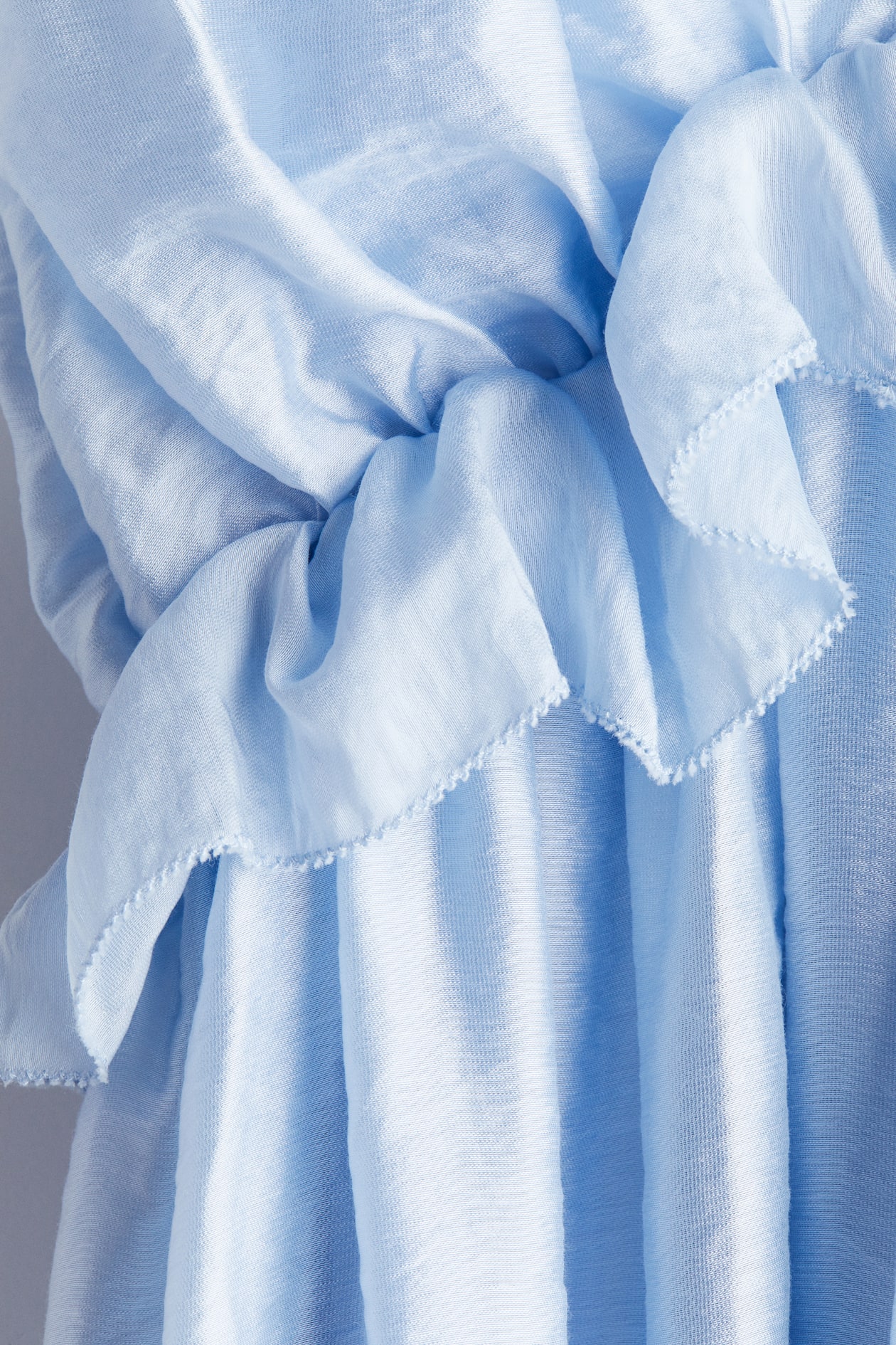 Women's Light blue Frill-trimmed dress | H&M GB