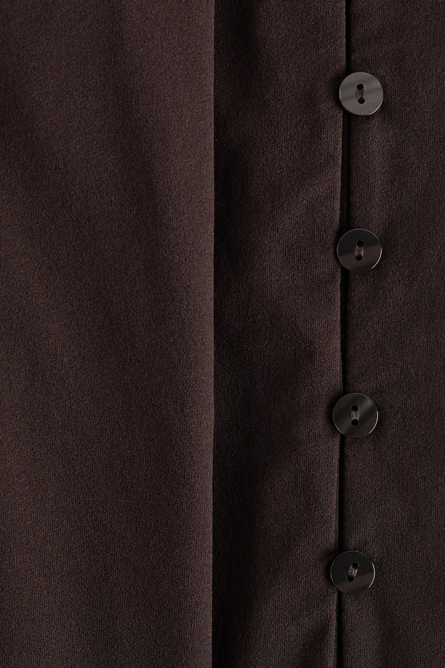 Collared button-front top - Dark brown - Ladies | H&M IN