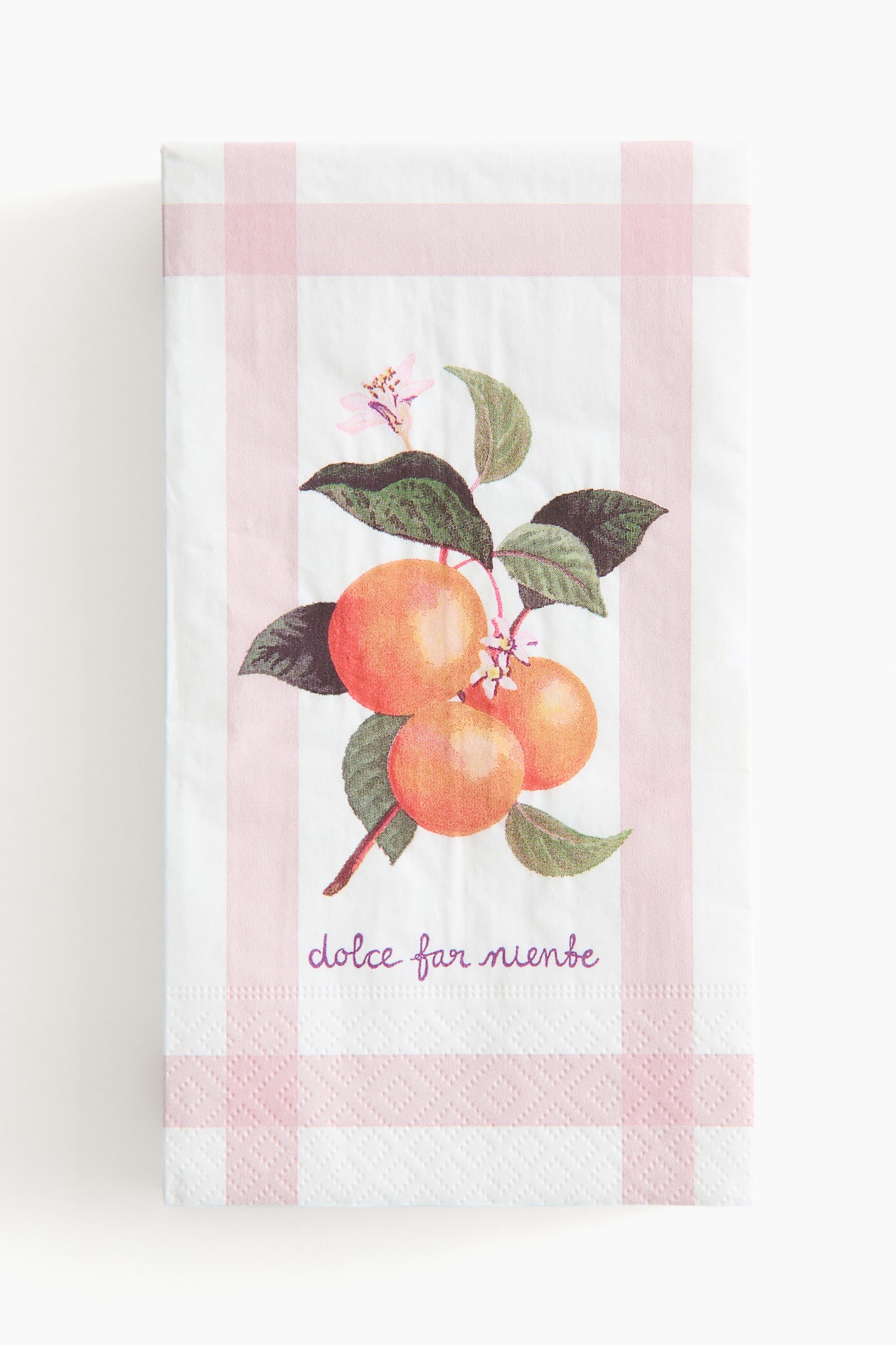 Pack de 15 guardanapos de papel - Branco/Laranjas - HOME | H&M PT