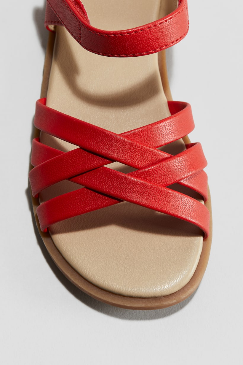 Sandales à brides fines - Rouge - ENFANT | H&M FR