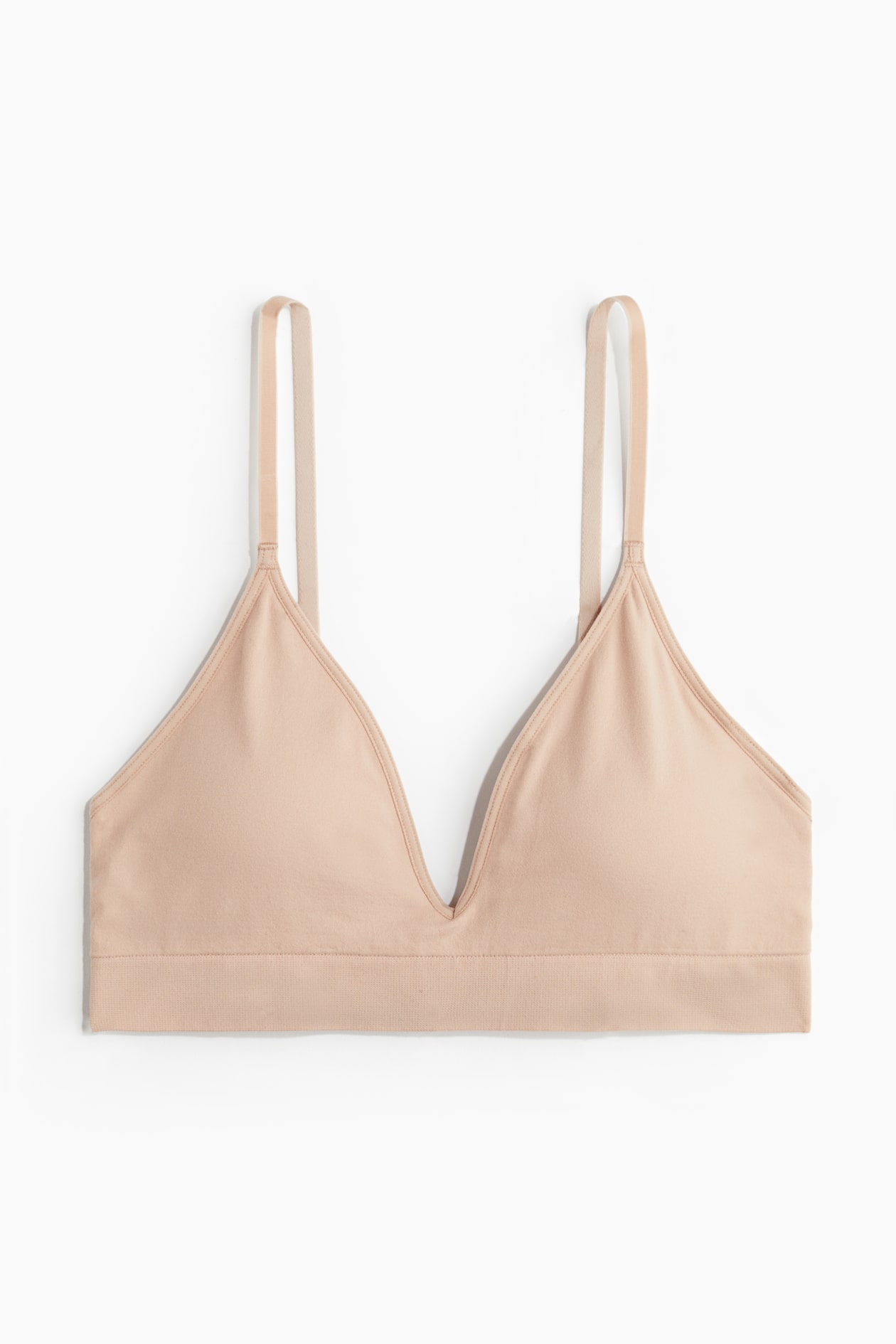 Soutien-gorge souple et paddé Seamless - Beige clair - FEMME | H&M FR