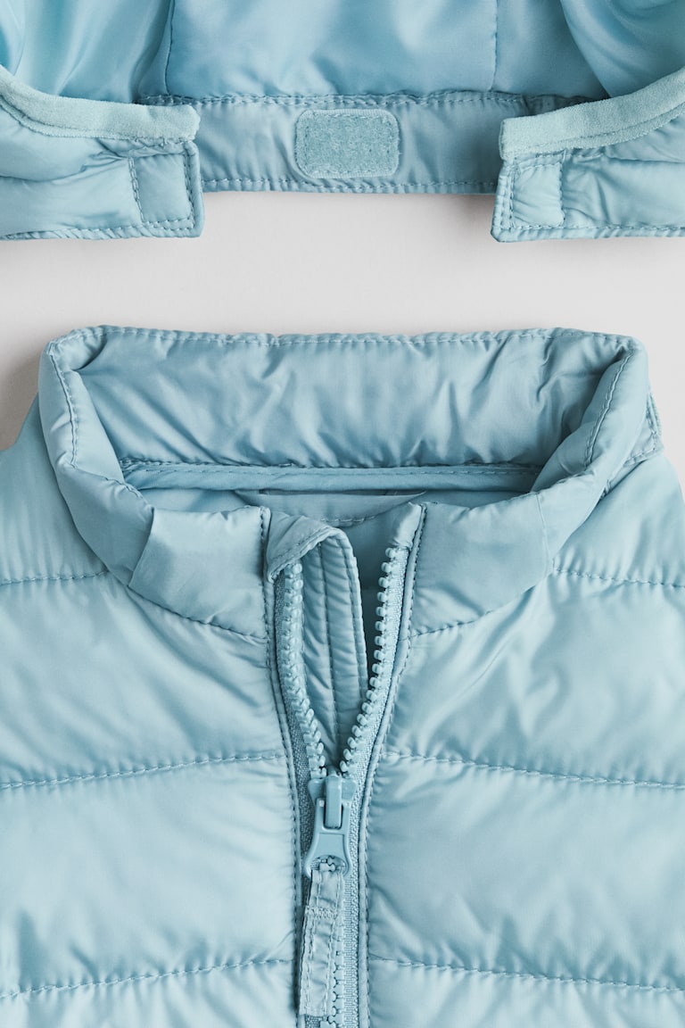 Turquoise Hooded Puffer Jacket for kids | H&M US