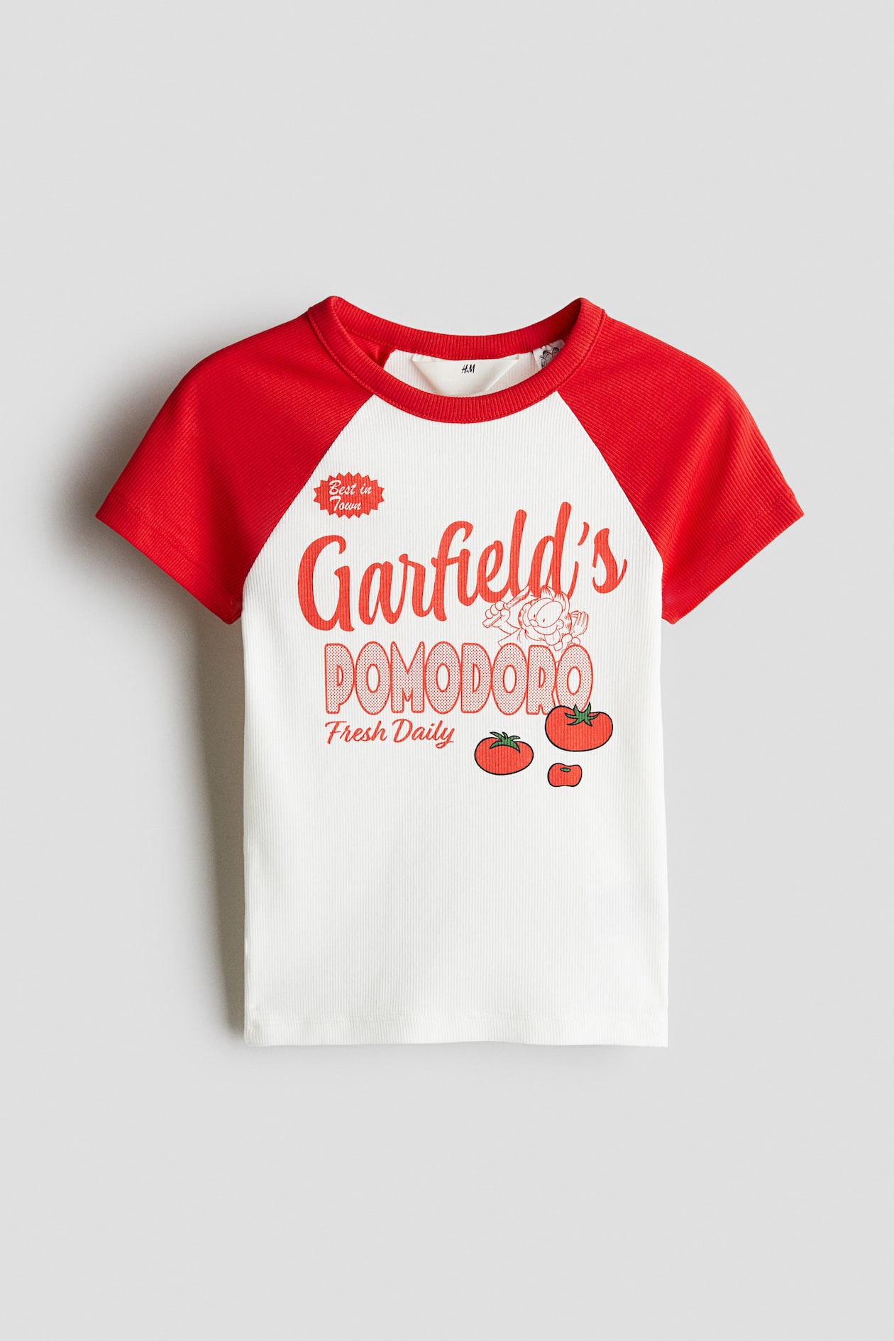 Tricou din jerseu cu imprimeu - Alb/Garfield - COPII | H&M RO