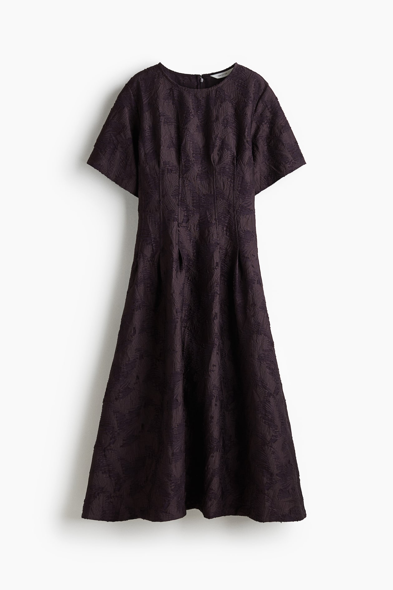 Robe en tissu jacquard - Violet foncé - FEMME | H&M CA