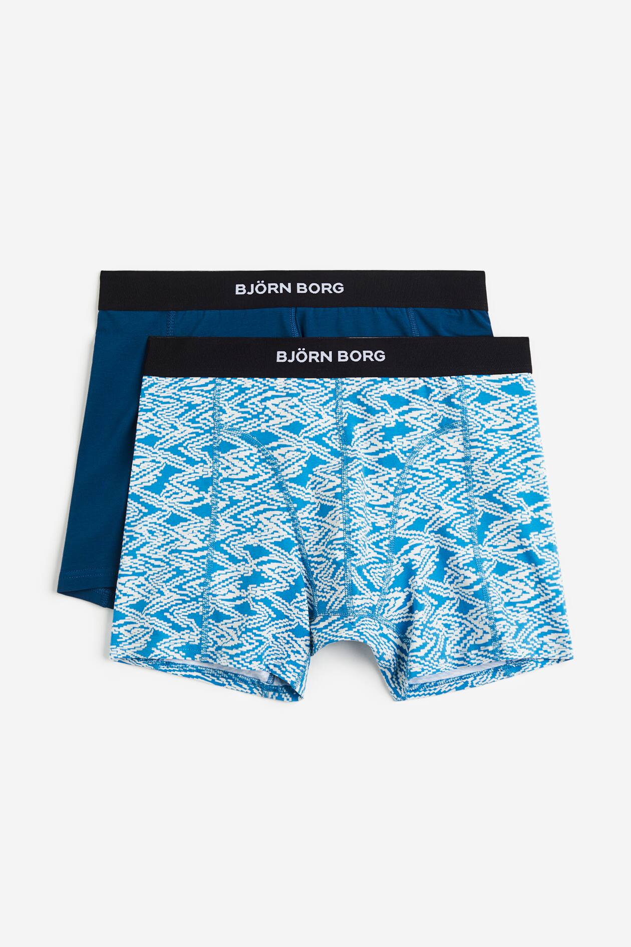 Premium Cotton Stretch Boxer 2p - Blue/multi - Men | H&M AT