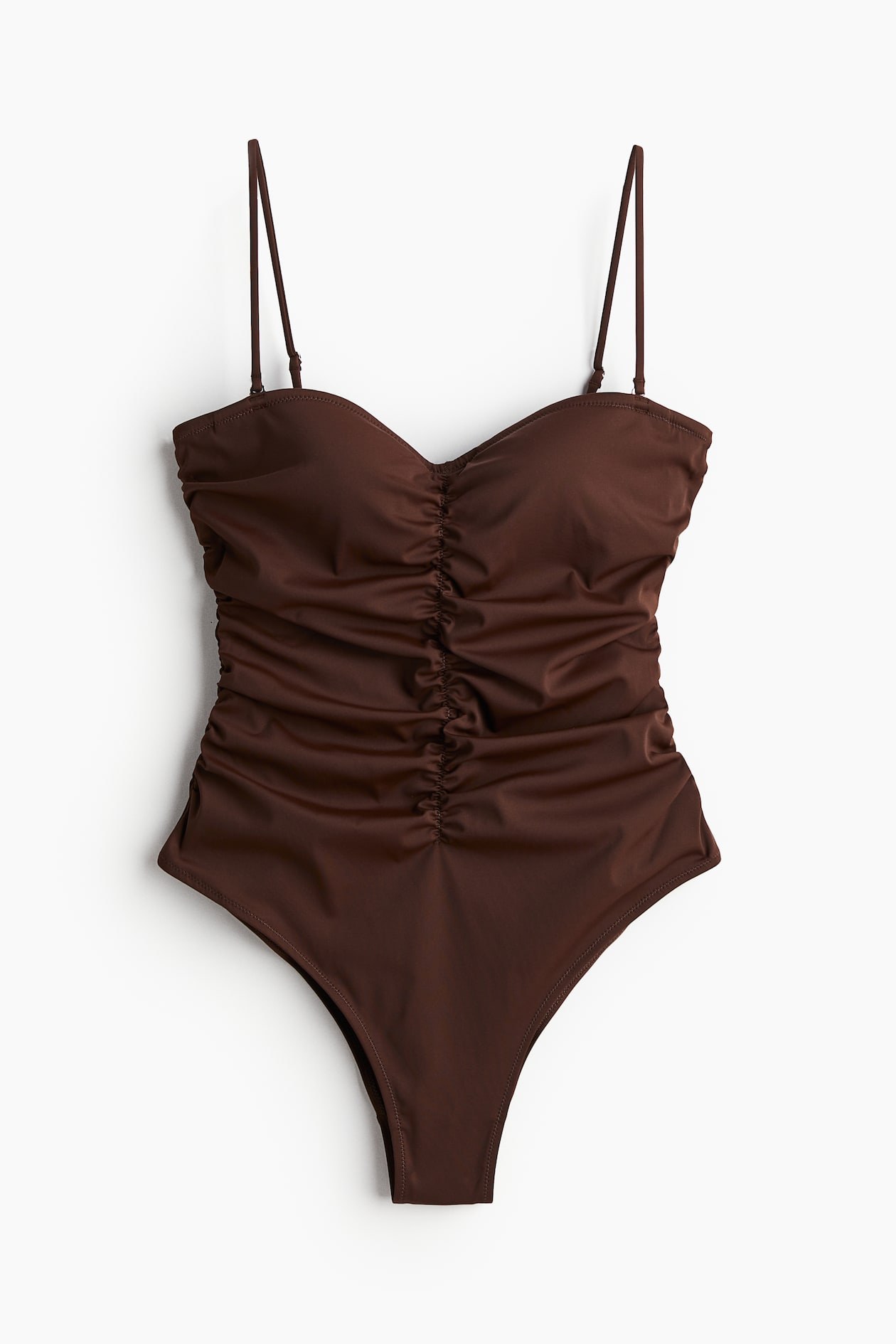 Women's Dark brown Medium Shape Swimsuit | H&M AU