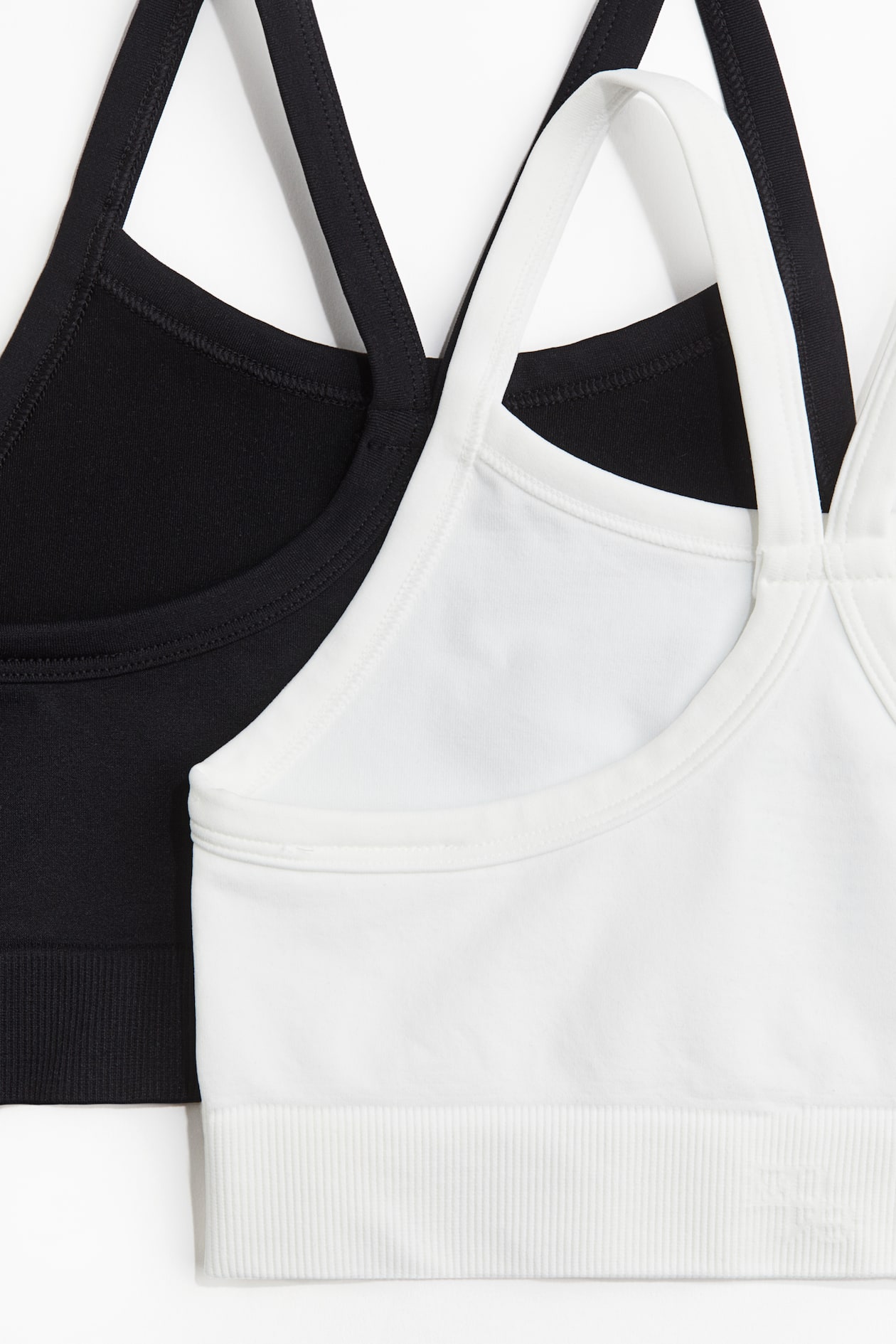 2-Pack Seamless Sports Tops with DryMove™ - Black/white - Kids | H&M US