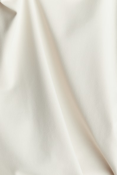 Women's Cream Scoop-Back Microfiber Top | H&M US