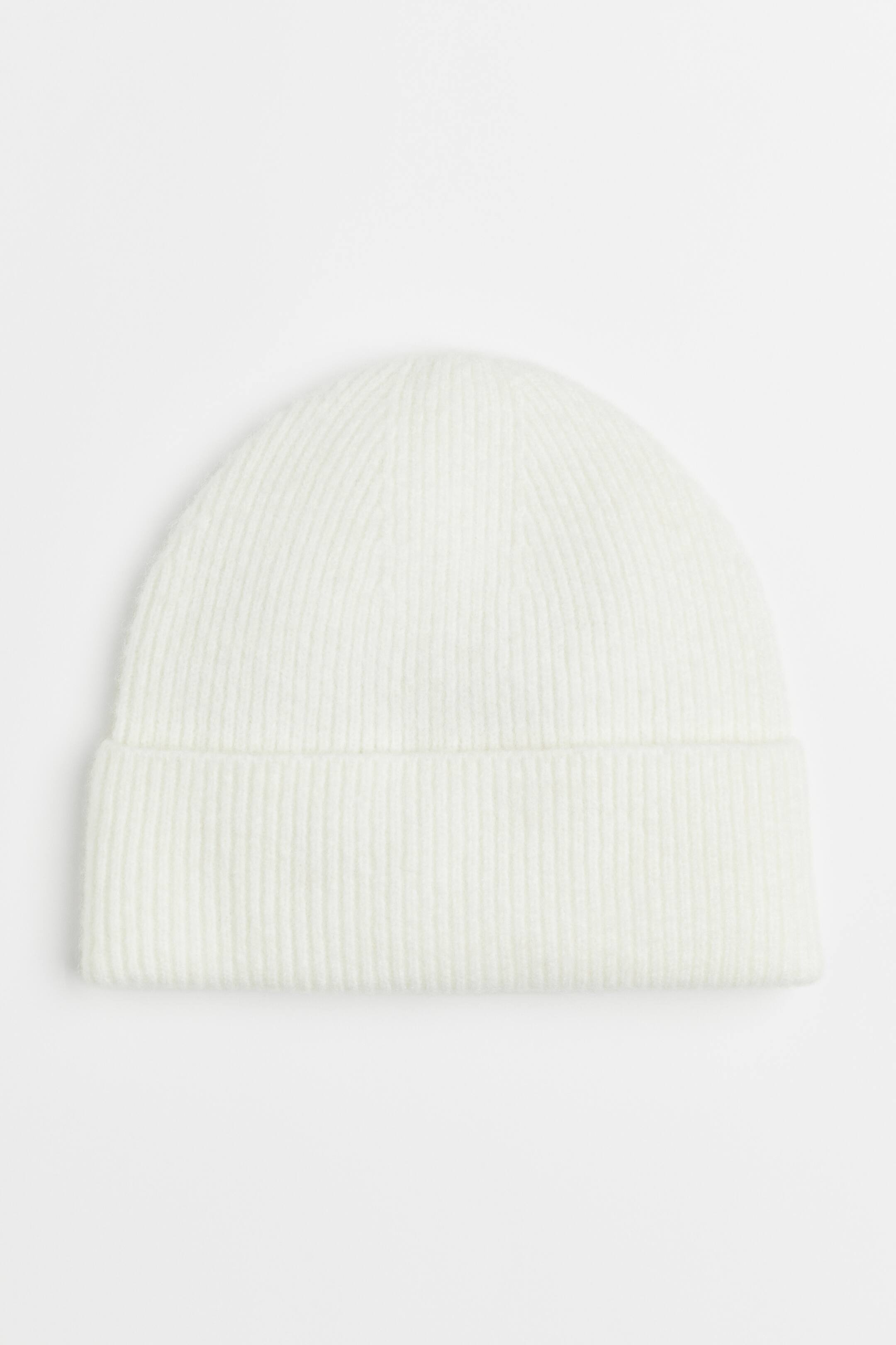 Ribstrikket hue - Hvid - DAME | H&M DK