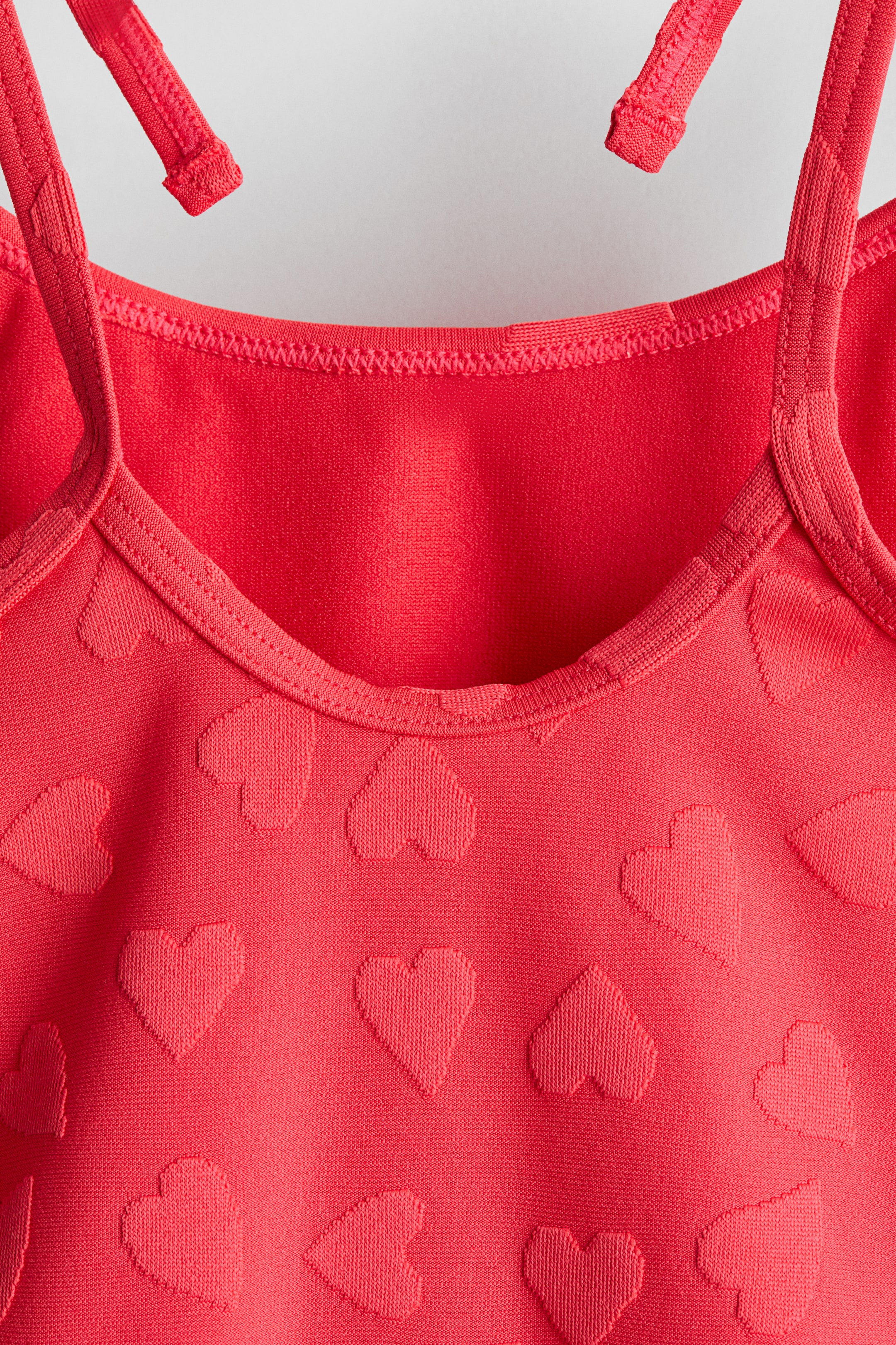 Texture-pattern swimsuit - Red/Hearts - Kids | H&M HK