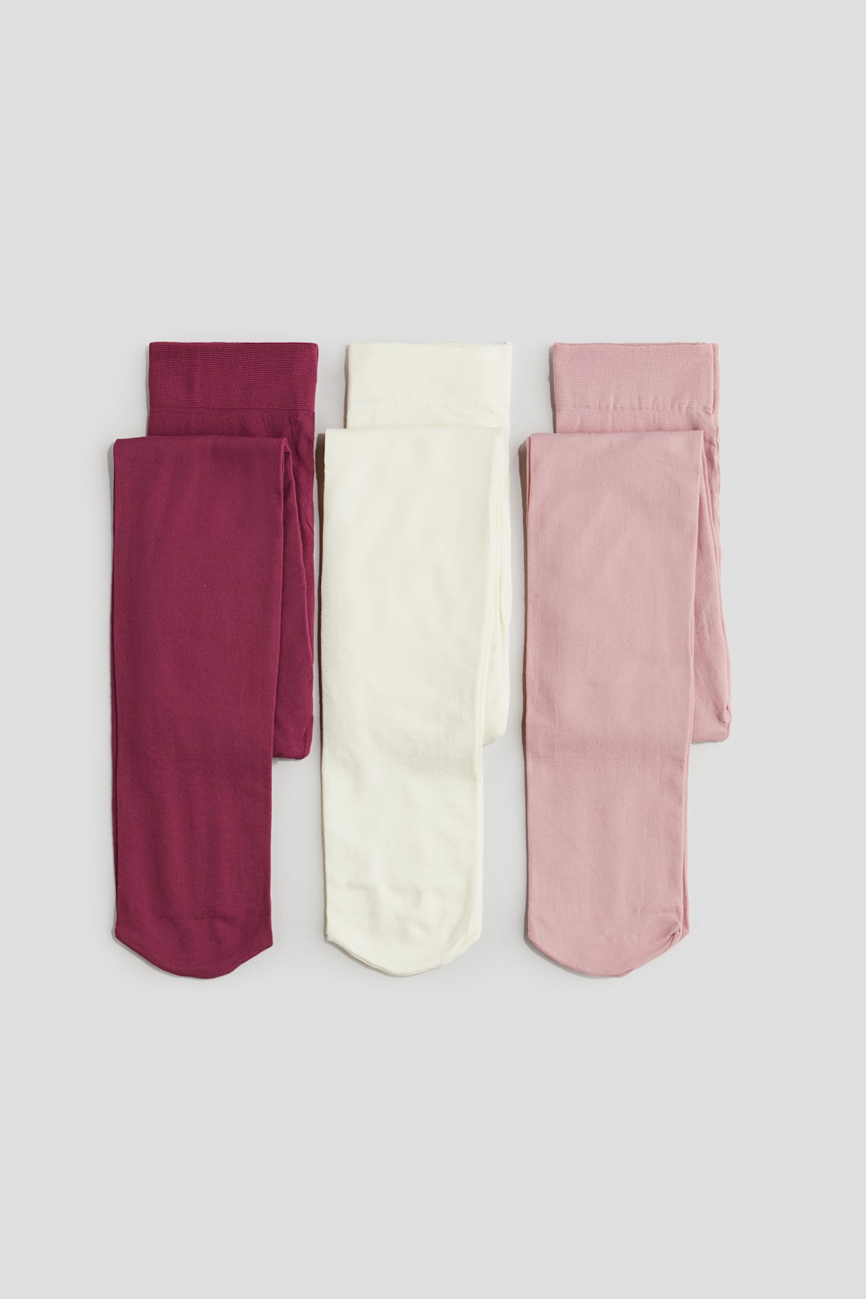 3-pack strømpebukser - Plomme/Lys rosa - BARN | H&M NO