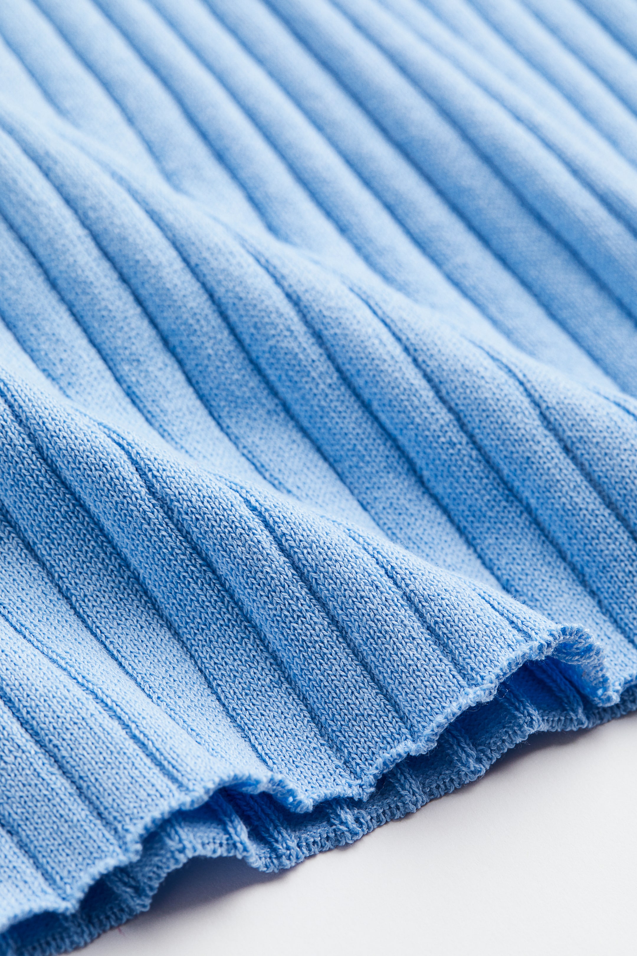 Rib-knit bodycon dress - Light blue - Ladies | H&M GB