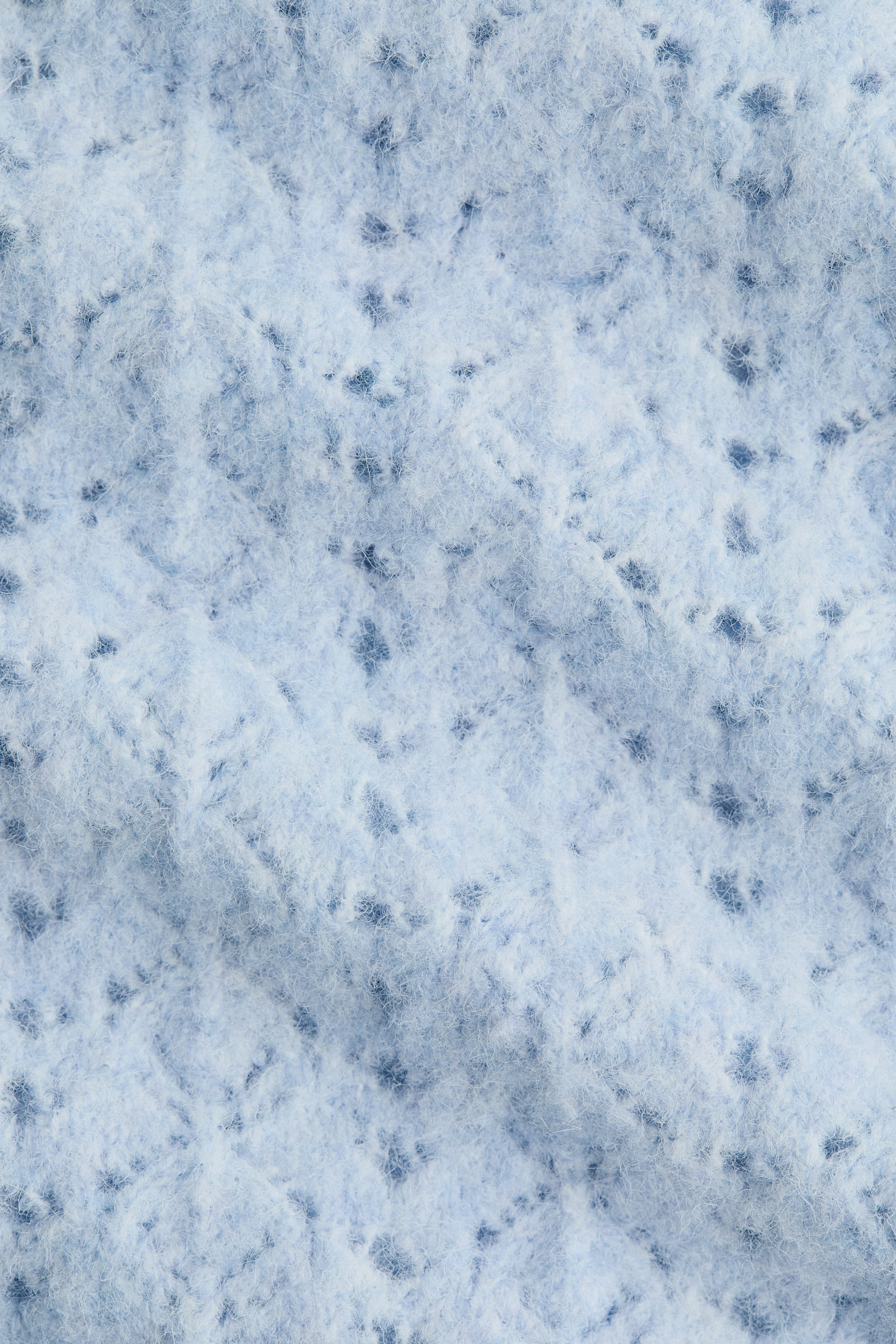 Pointellestickad off shoulder-tröja - Ljusblå - DAM | H&M SE