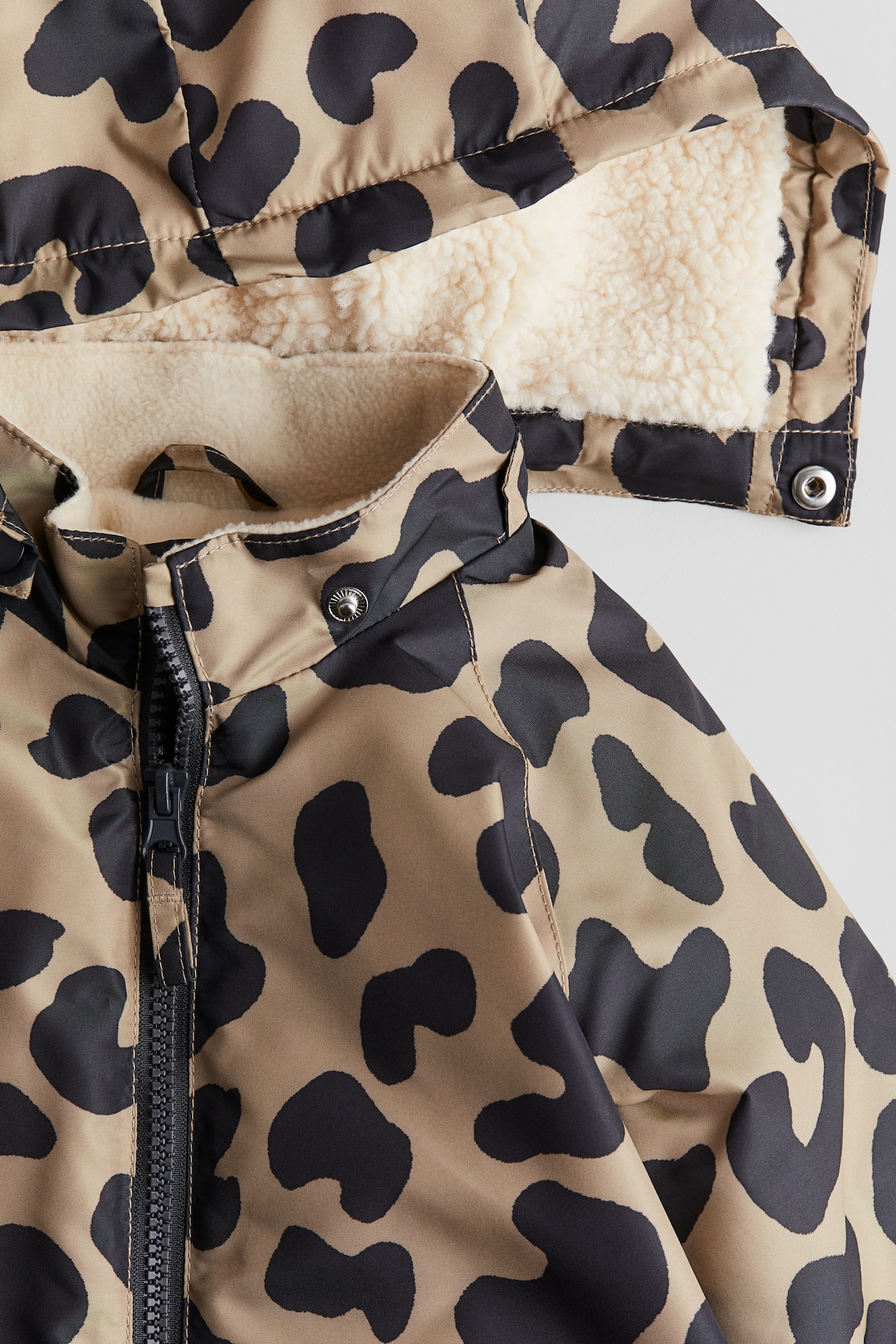 Water-Repellent Snowsuit - Beige/leopard print - Kids | H&M US