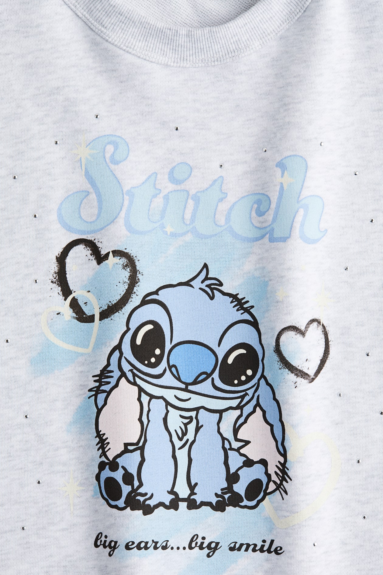 T-shirt med tryck - Ljusgrå/Lilo & Stitch - BARN | H&M SE