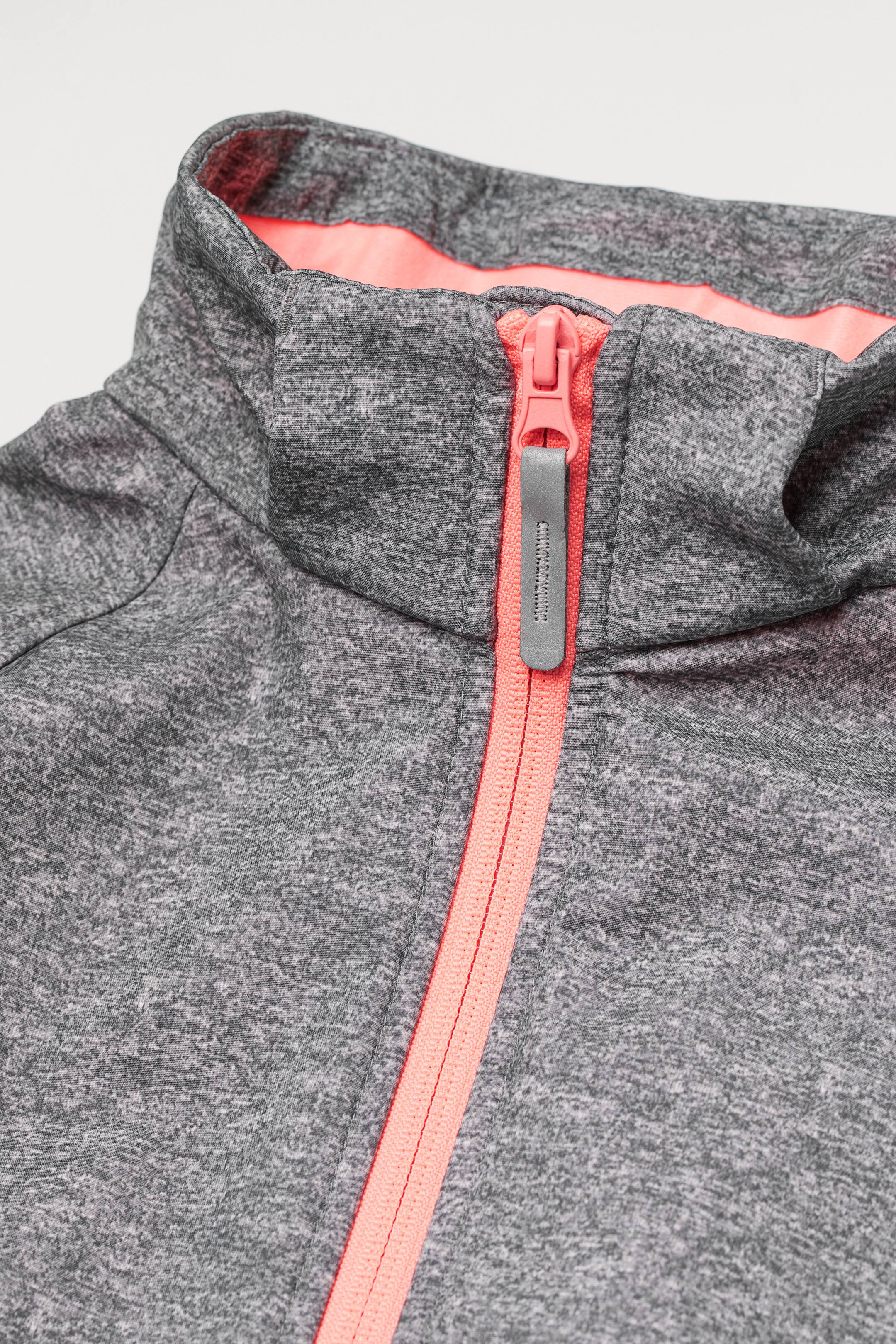 Chamarra impermeable - Gris jaspeado/Rosa neón - Kids | H&M MX
