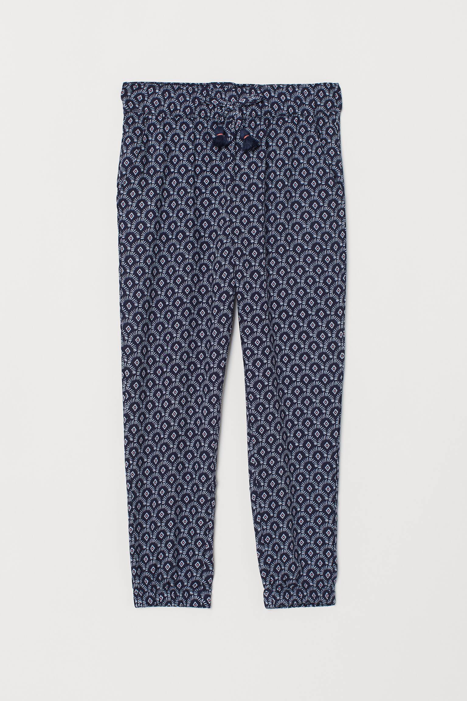 Joggers - Largo - Azul oscuro/Estampado - NIÑOS | H&M ES