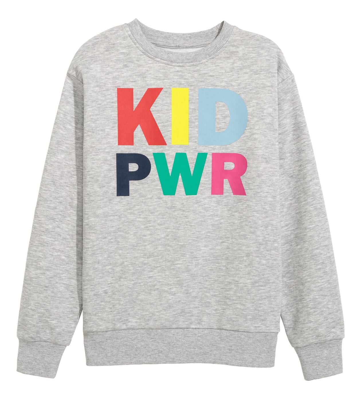 Sweat avec impression - Gris chiné - ENFANT | H&M FR