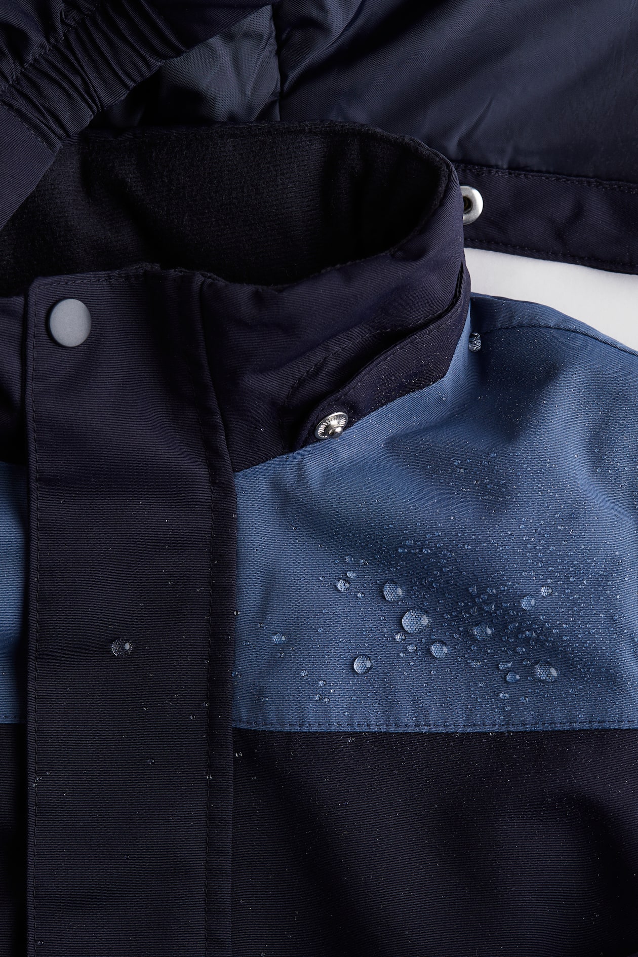Navy blue/color block Waterproof Room-to-Grow Snowsuit for kids | H&M US